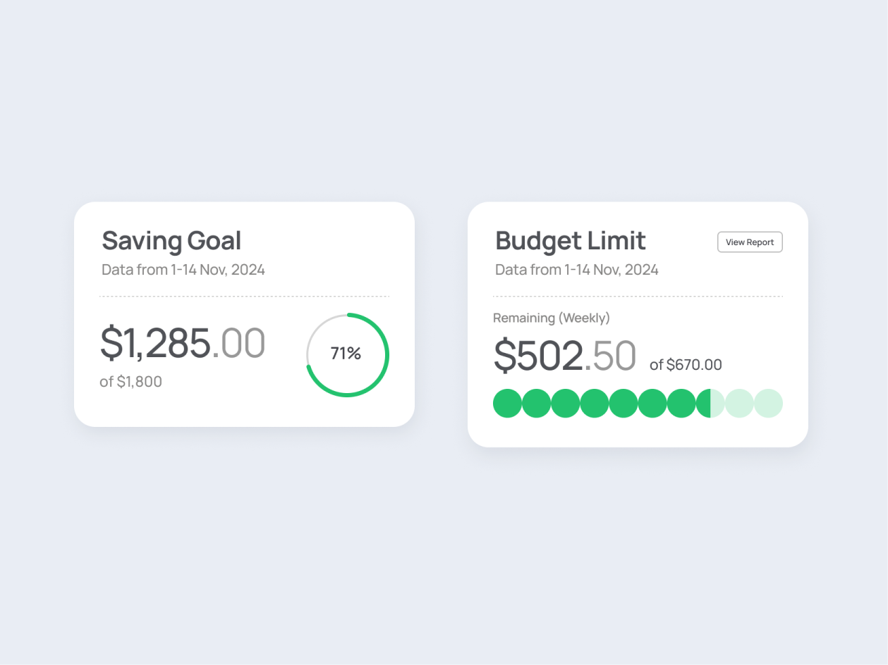 Finance Data Component & Widget - Design Explorations by Falach Noor ...
