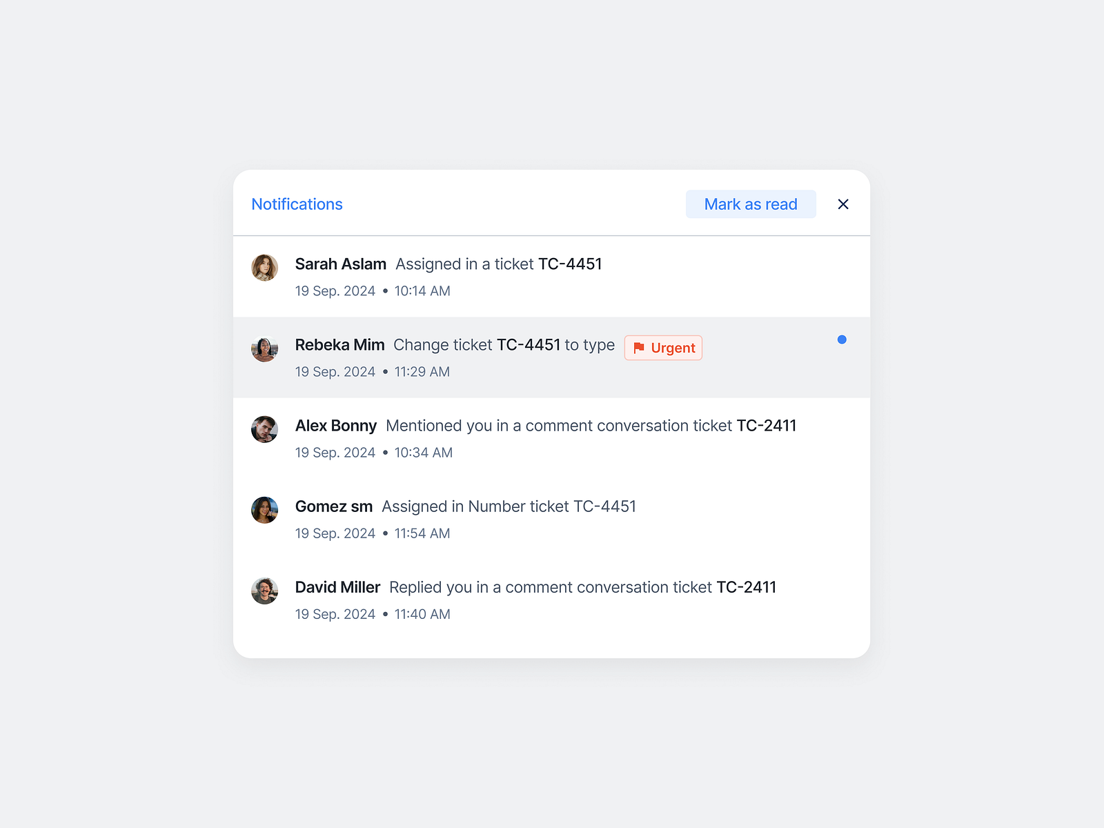 Notification Screen For Saas app by Emon Hasan on Dribbble