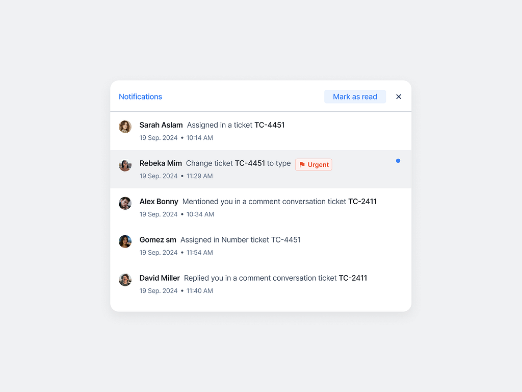 Notification Screen For Saas app by Emon Hasan on Dribbble