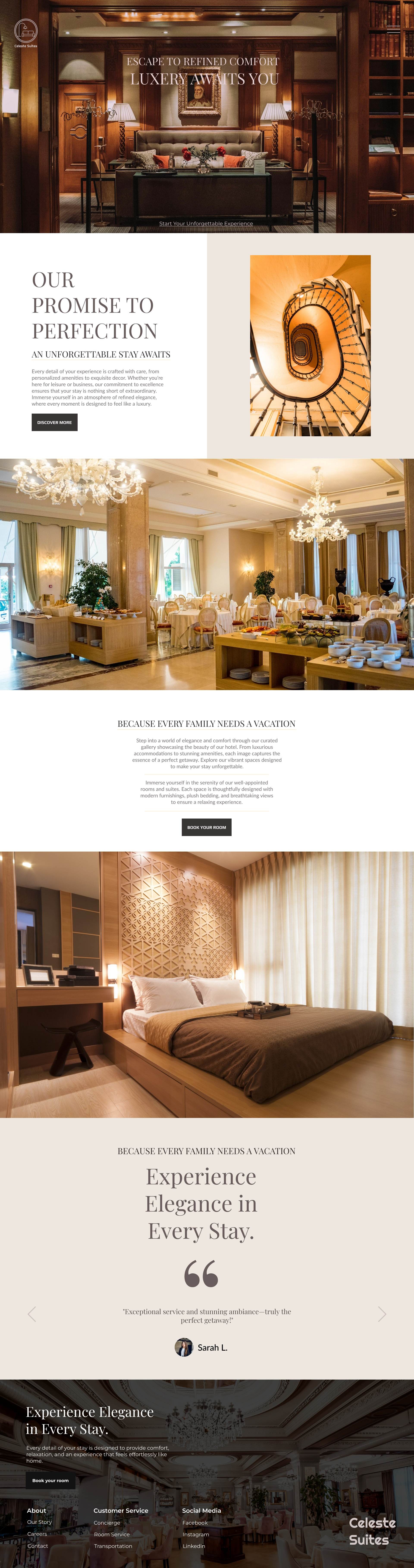 Luxurious Comfort, Hotel UI Design by Swastik Ray Choudhuri on Dribbble