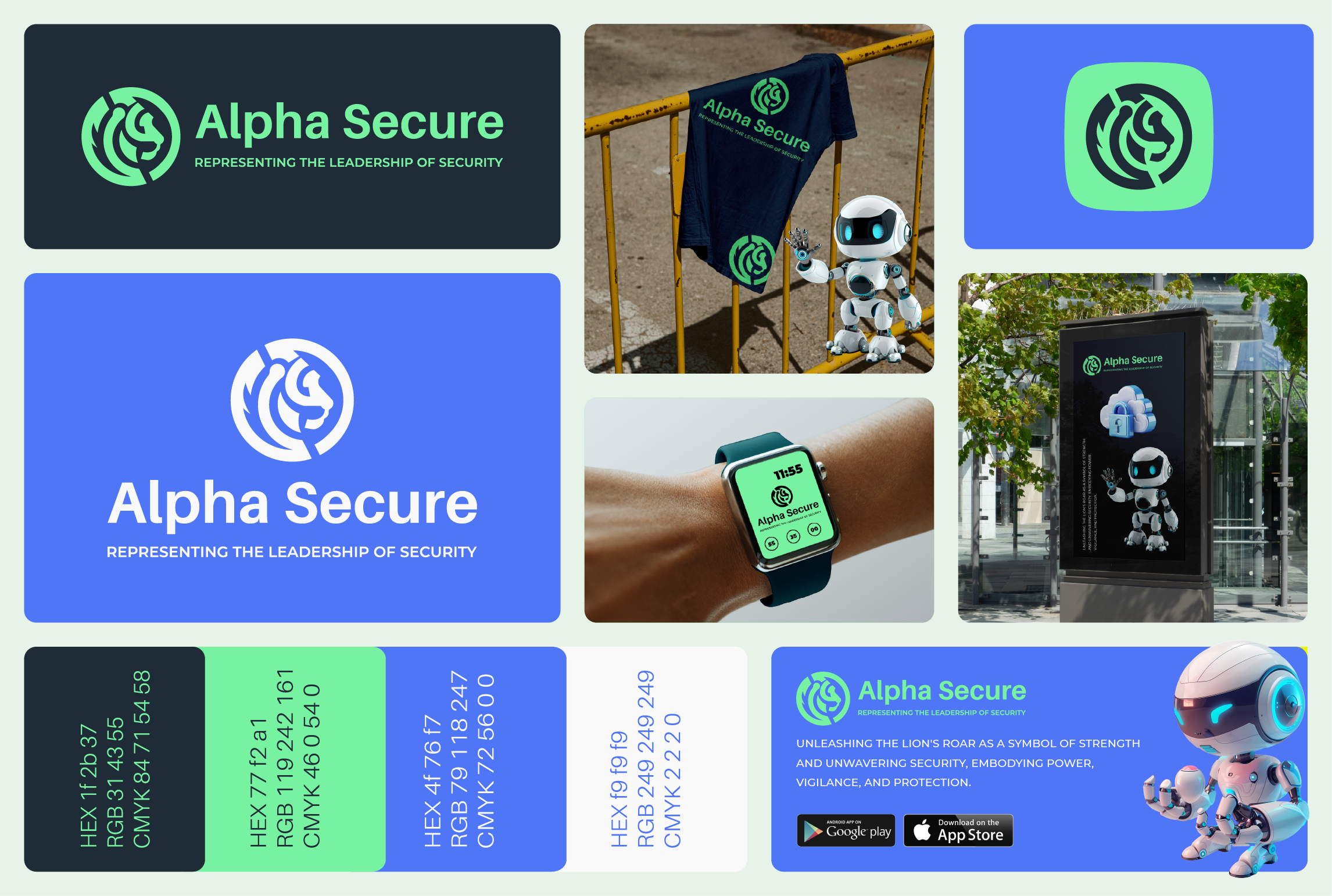 Logo and Branding For Data Protection Brand Alpha Secure by Abdullah Al ...