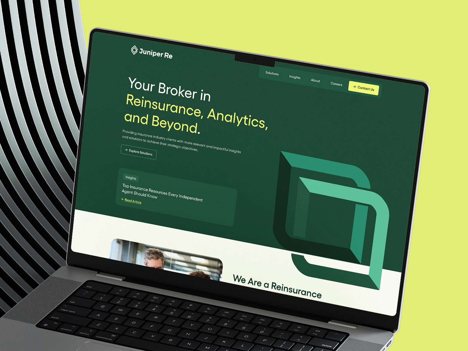 Juniper Re - Landing Page by Rizwan Asif on Dribbble