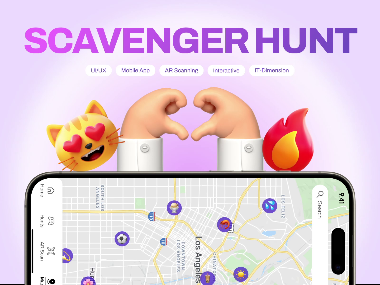 Scavenger Hunt Map UI Design by IT-Dimension on Dribbble