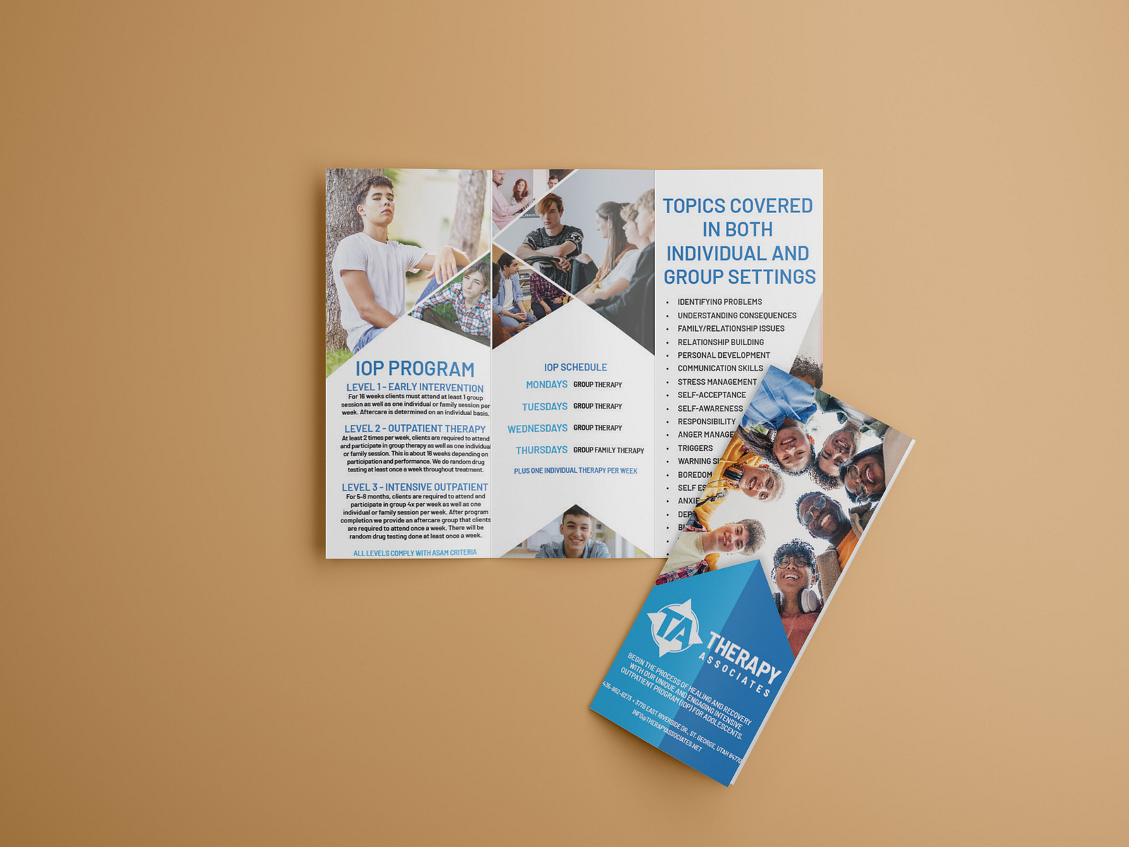 Therapy Associates Brochure by Kayla Hamilton on Dribbble