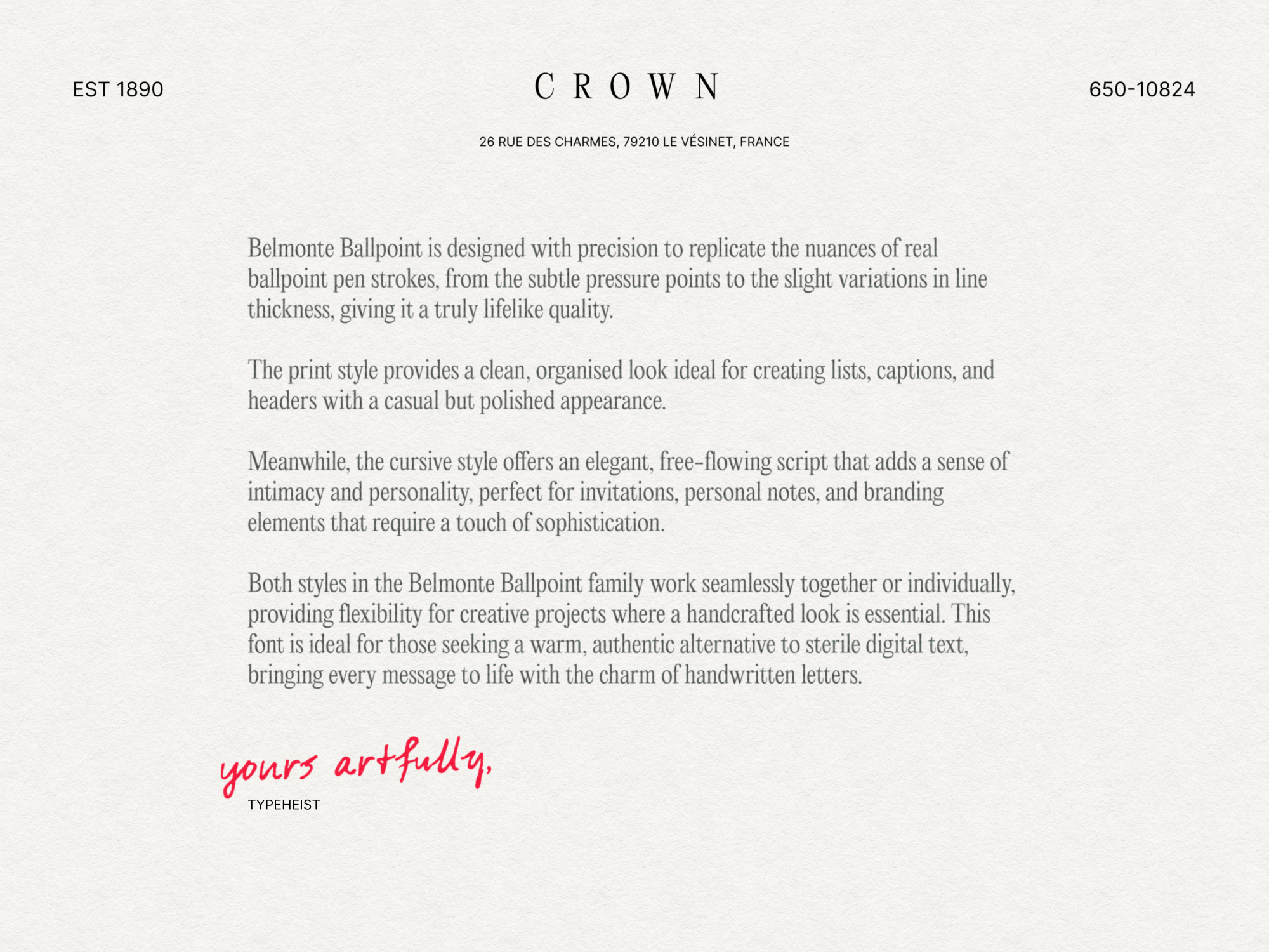 Belmonte Ballpoint Handwritten Biro Font by Laura Eddy on Dribbble