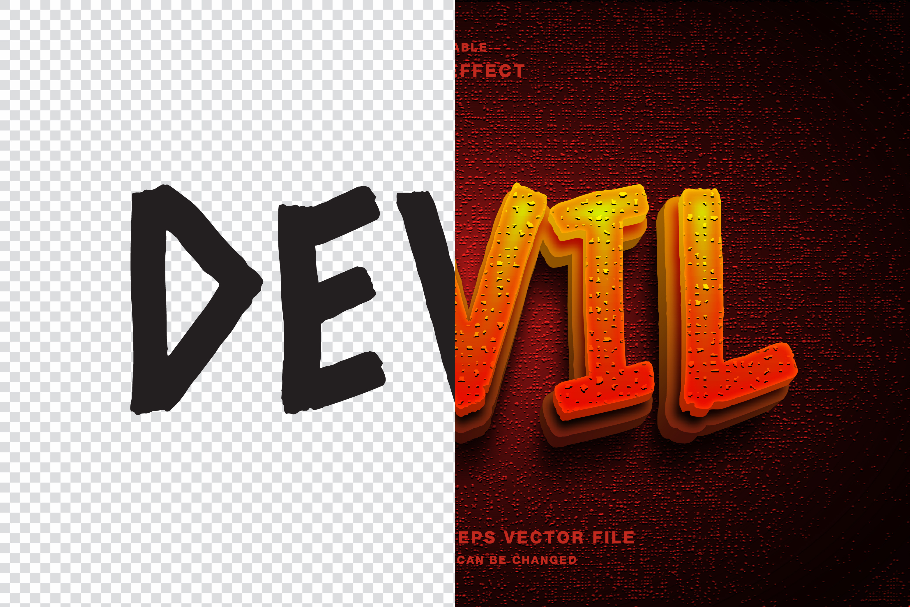 Devil Game Logo Editable Text Effect by Kardus on Dribbble