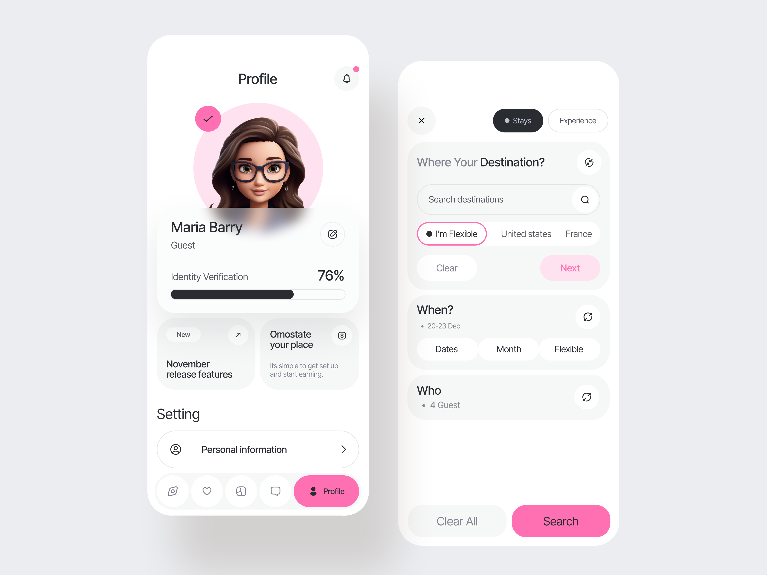 Omostate-Real Estate Mobile App Design (Profile screen) by Omotive on ...