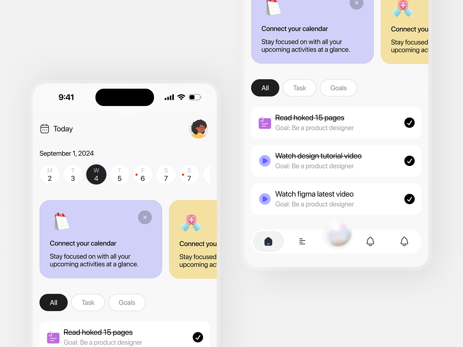 Daily Planner App by MAGIKA on Dribbble