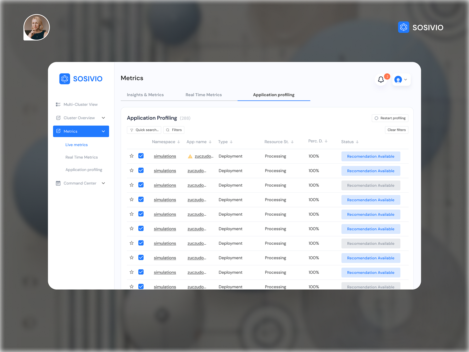 Metrics Dashboard Analytics Design Sosivio by Sofia Zaitseva on Dribbble