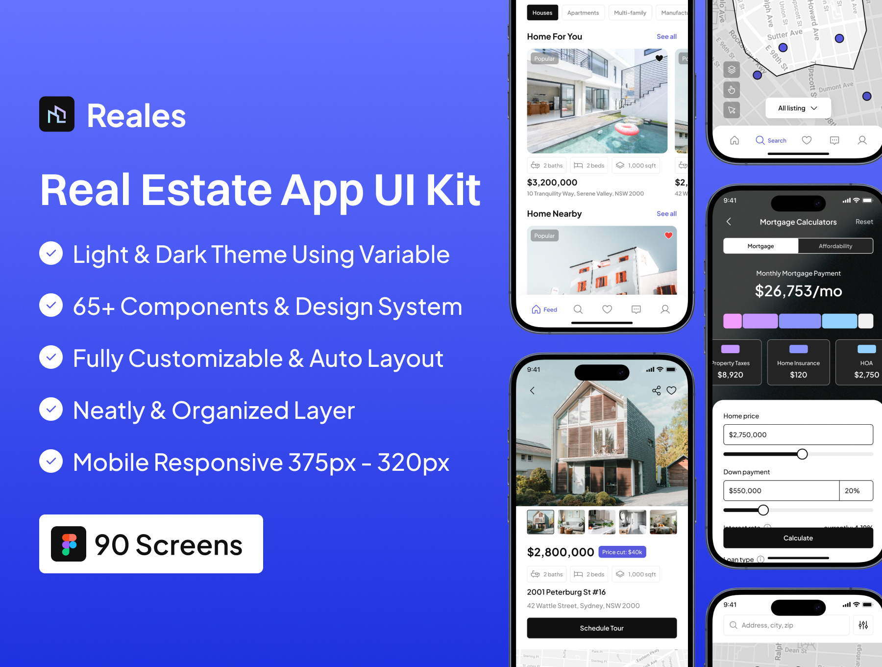 Reales UI Kit - Real Estate App (Home List & Estimated Value) by Robbi ...