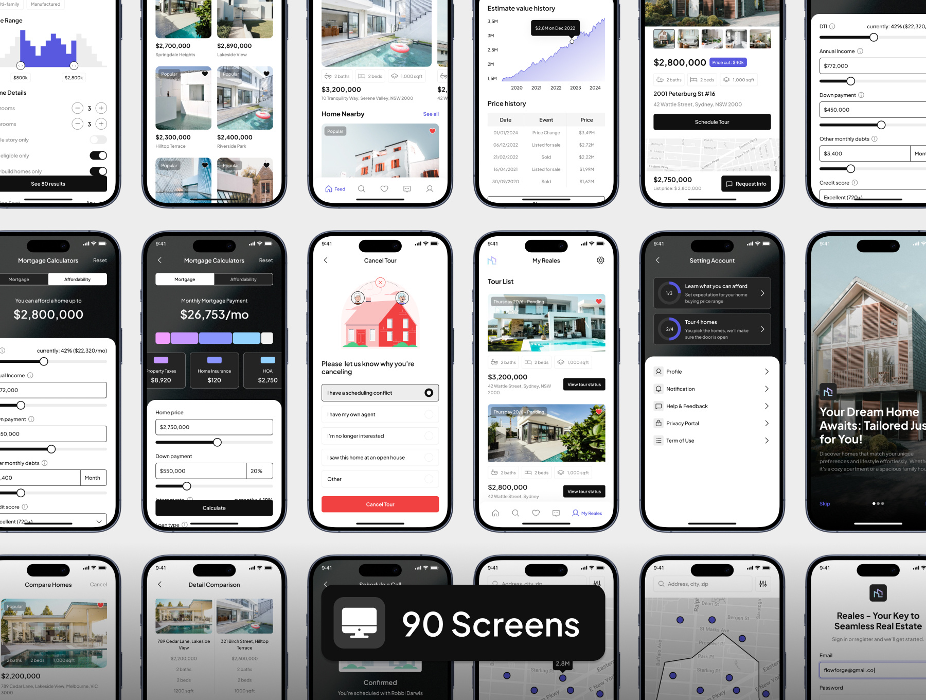 Reales UI Kit - Real Estate App (Home List & Estimated Value) by Robbi ...