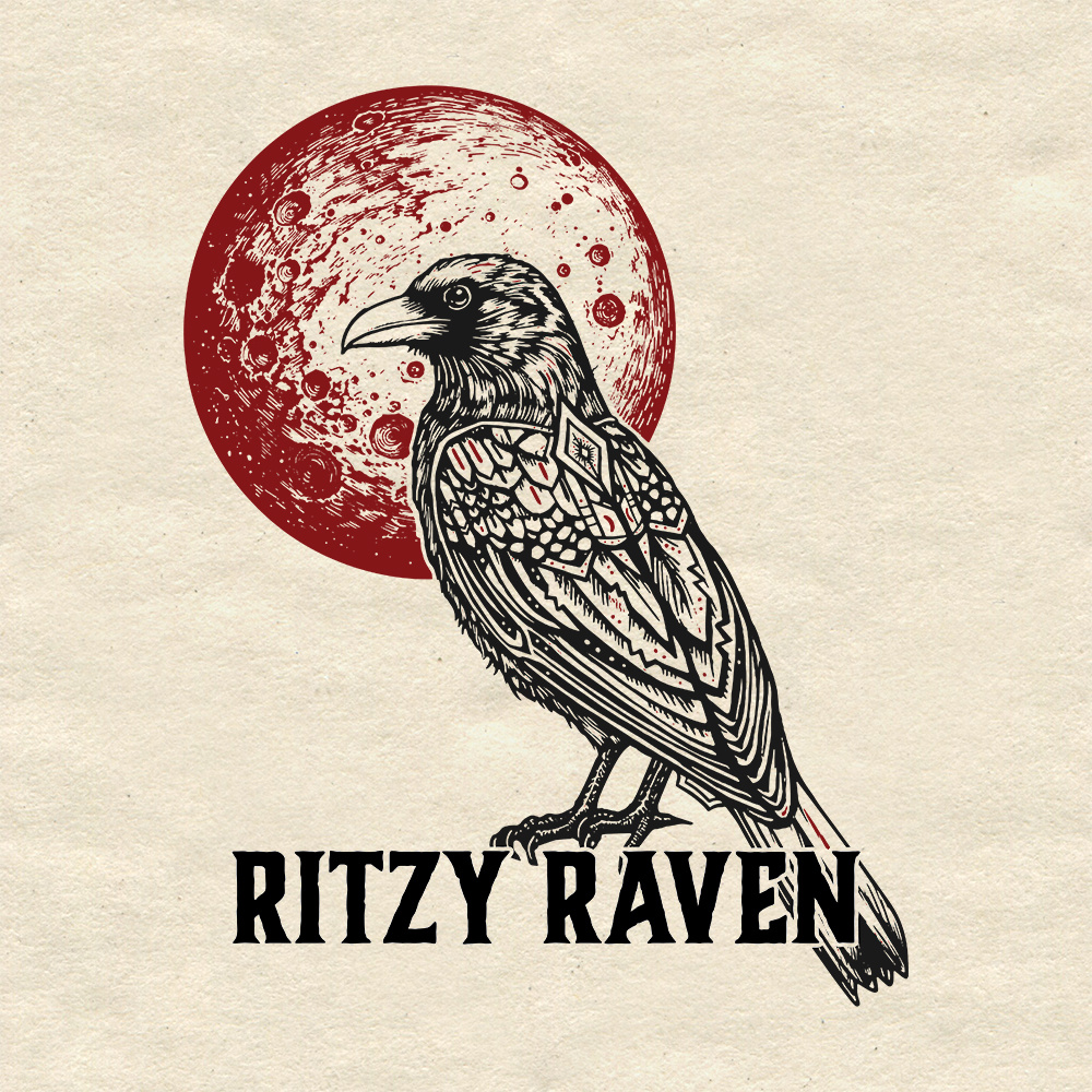 Raven illustration by Milica Anđelić on Dribbble