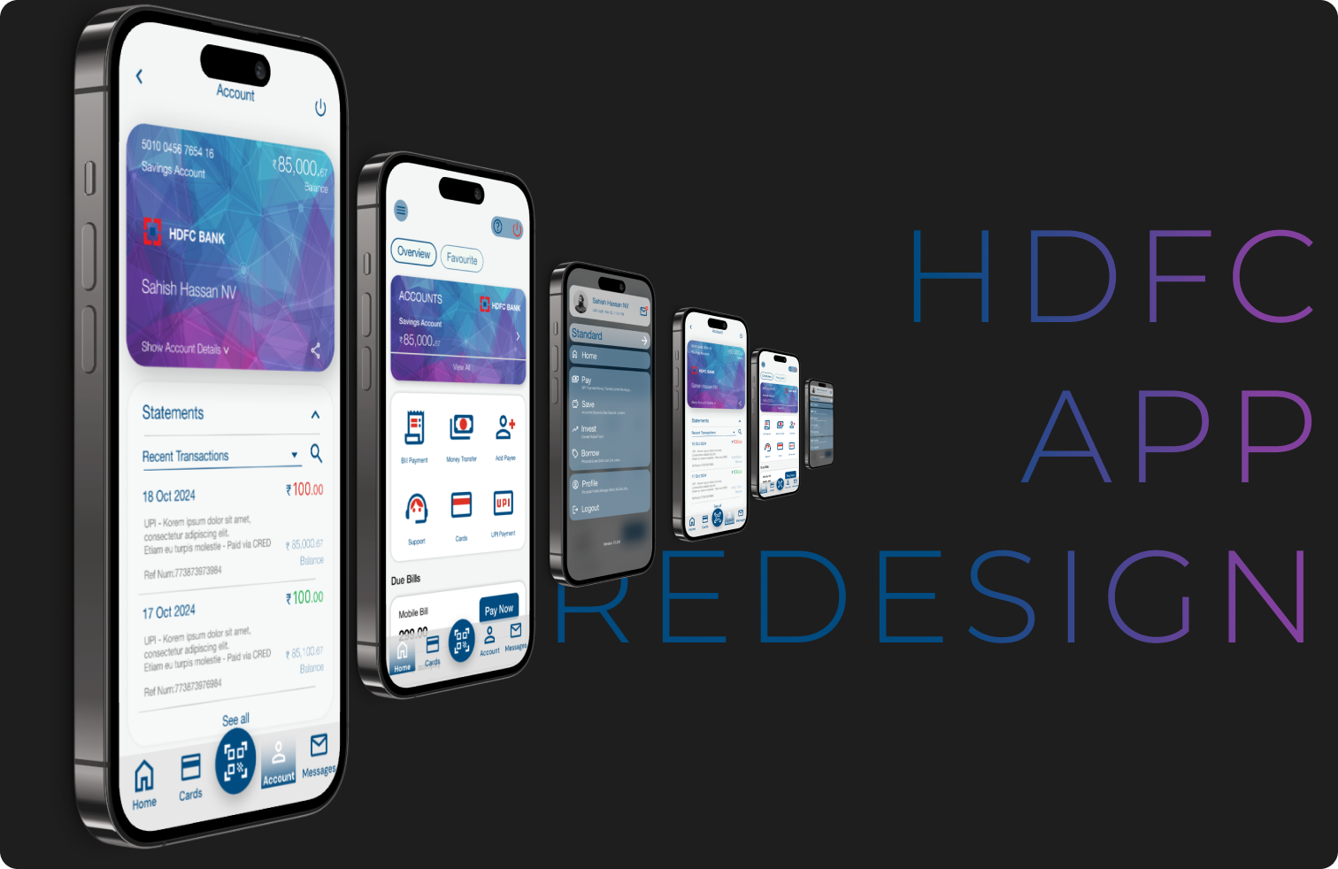 HDFC APP REDESIGN by Sahish Hassan on Dribbble