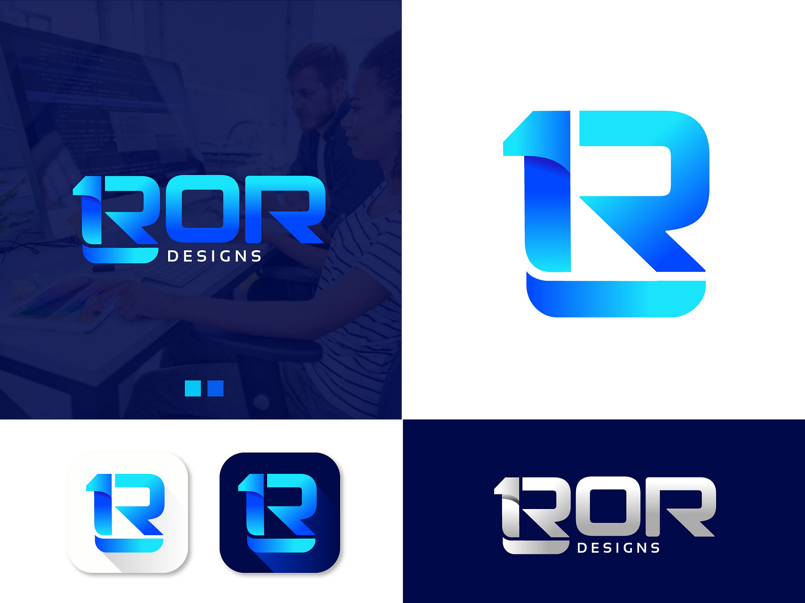 1R App Icon and Logo by Ezharul Haque | Logo & Branding, UI/UX Designer ...