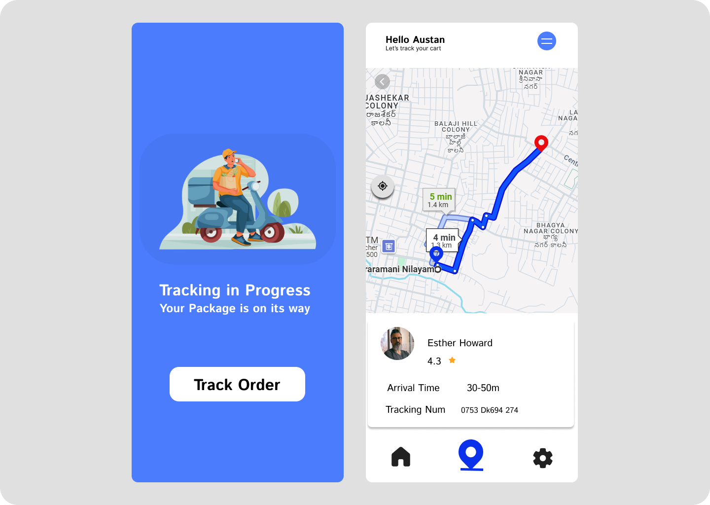 Location Tracker |Daily ui #020 by Divya Sri on Dribbble