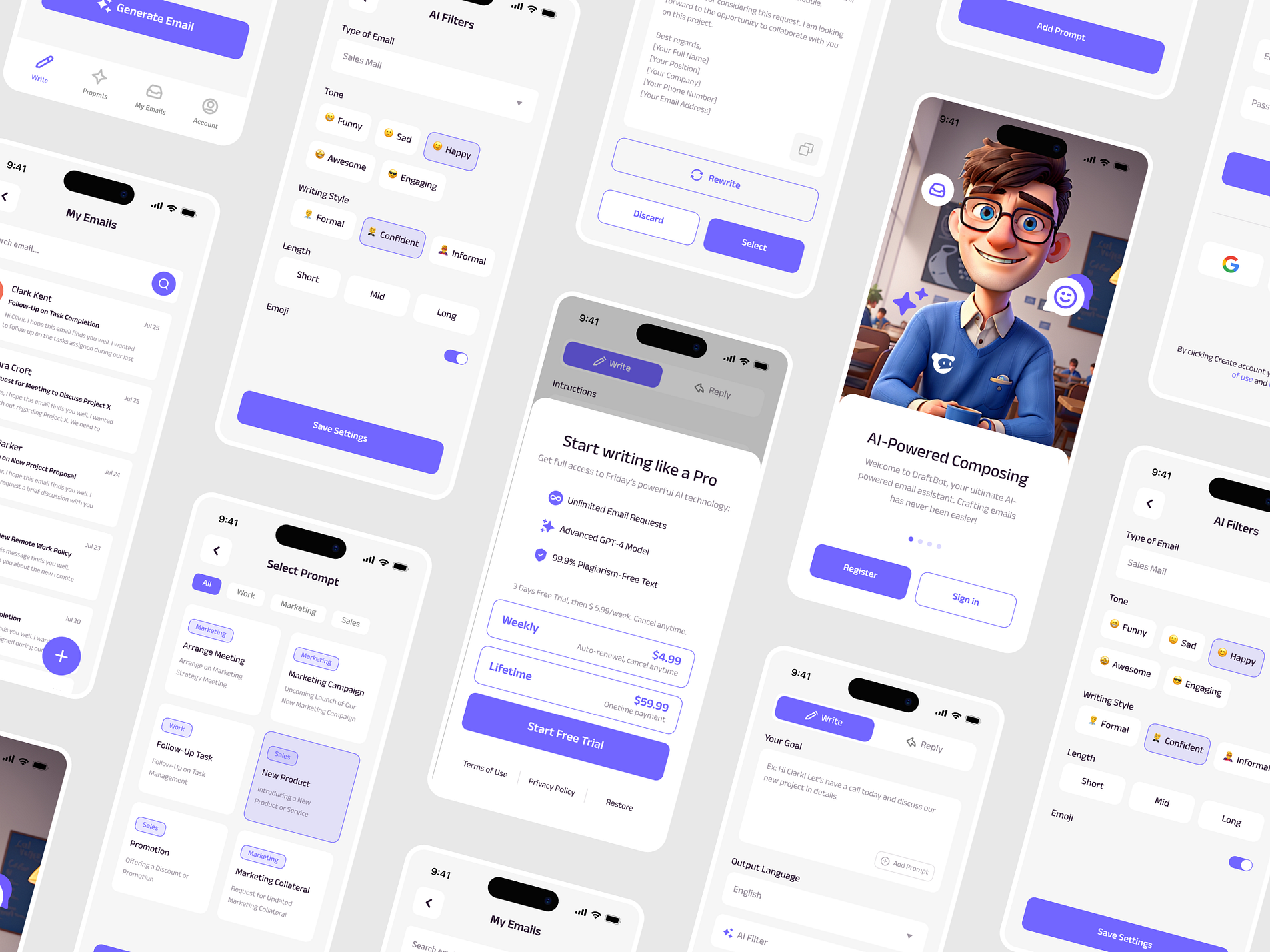 DraftBot | Mobile App Design 🤖 by Nugraha Jati Utama on Dribbble
