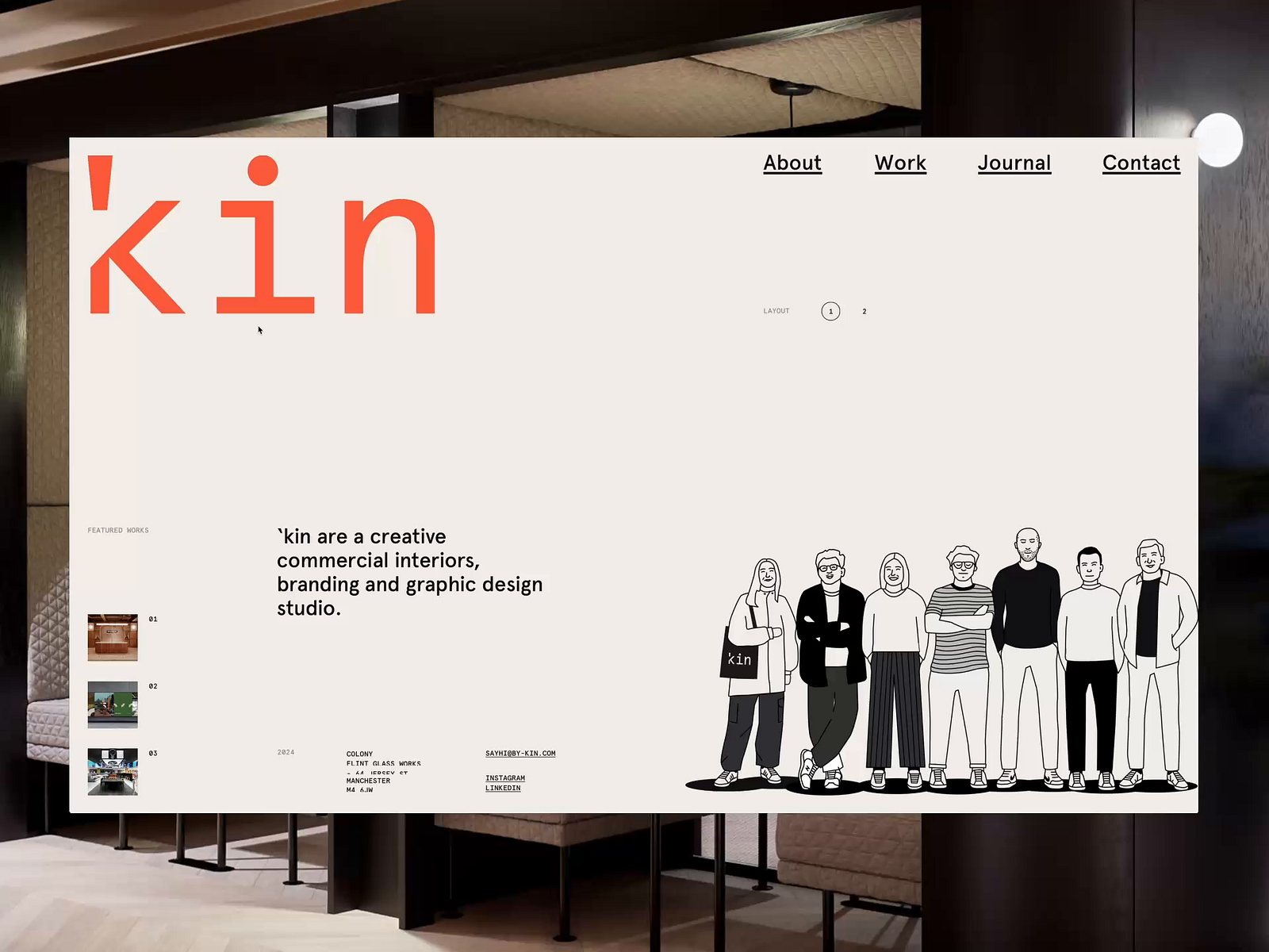 'kin website by Huy Phan on Dribbble
