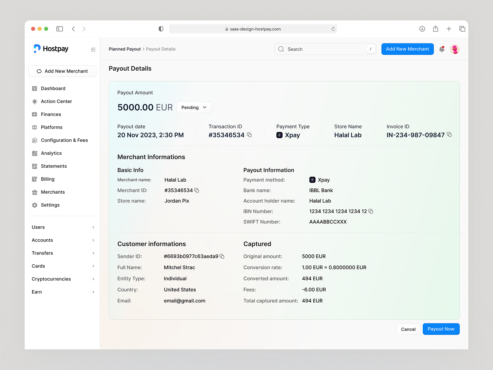Payout Details Page by Eliki R.H on Dribbble