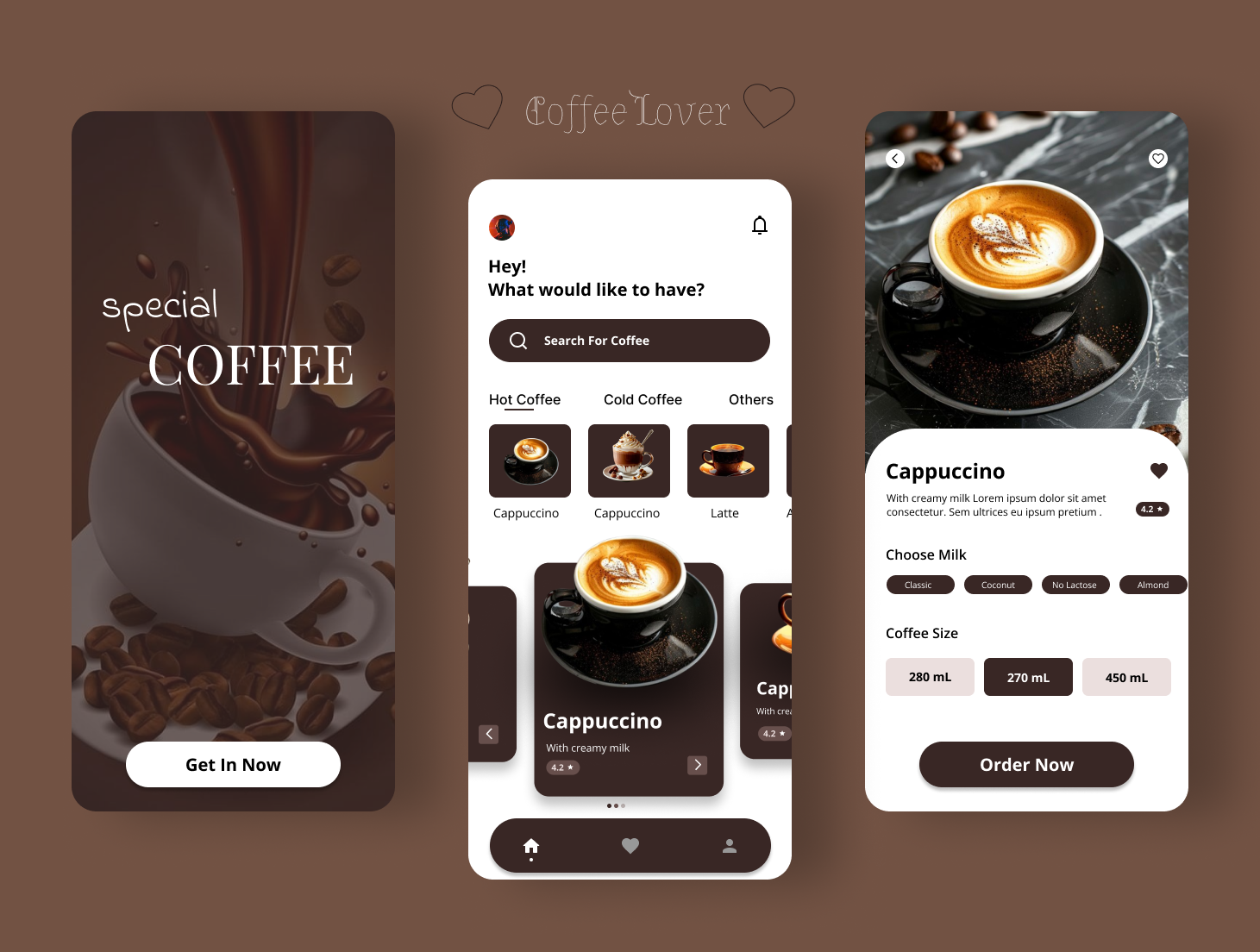 Coffee Shop UI Design by Kazi Nusrat Jahan on Dribbble