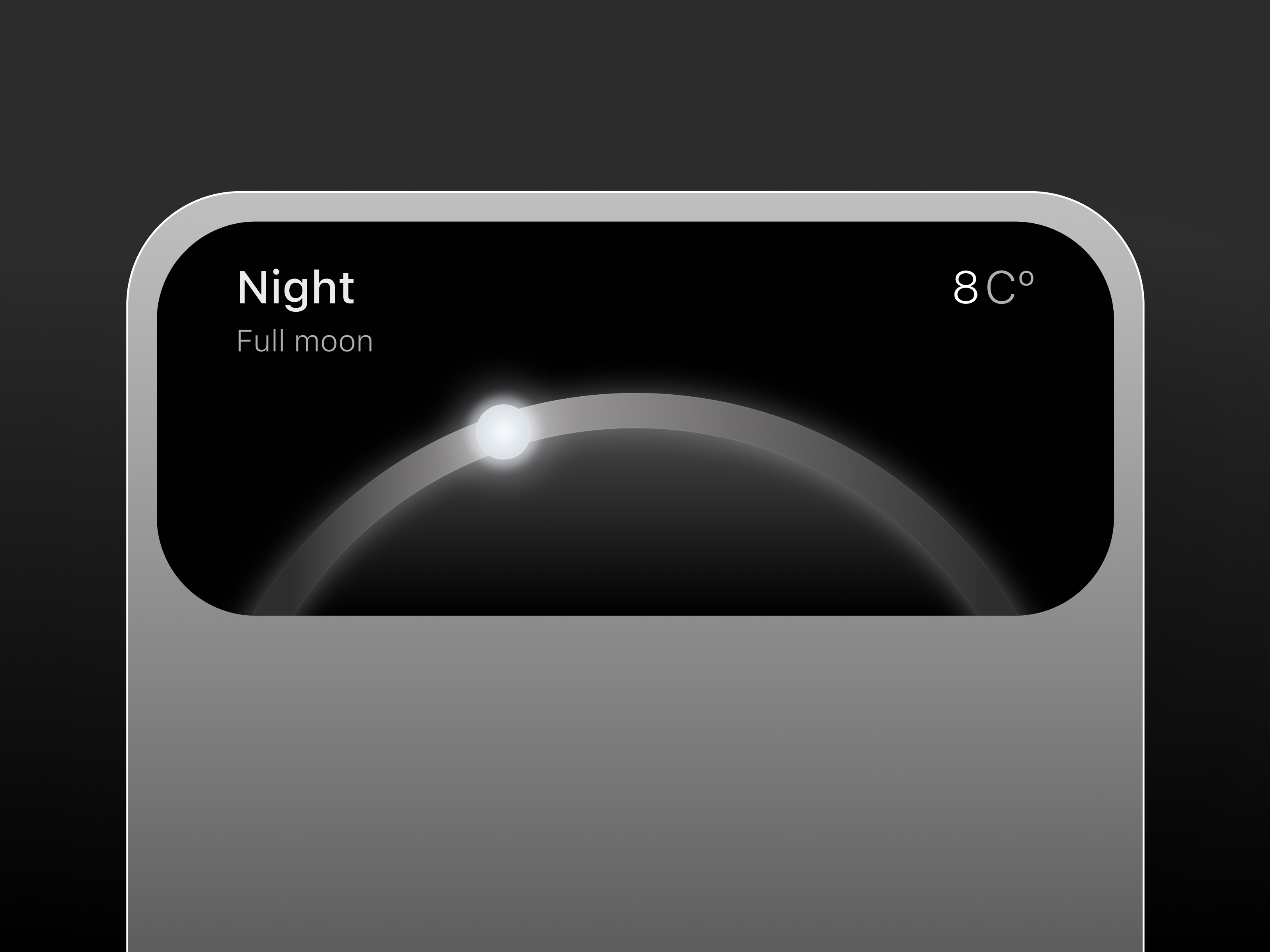 Weather app widget by Algirdas Jasaitis on Dribbble