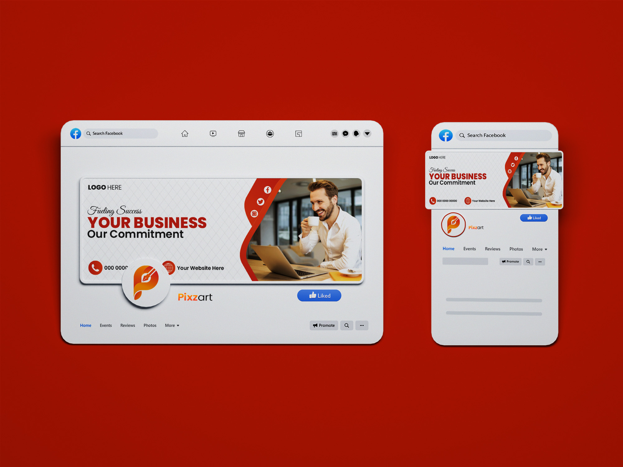 Modern Business Facebook Cover Design by MD Shahadat Hossain Bhuvan on Dribbble