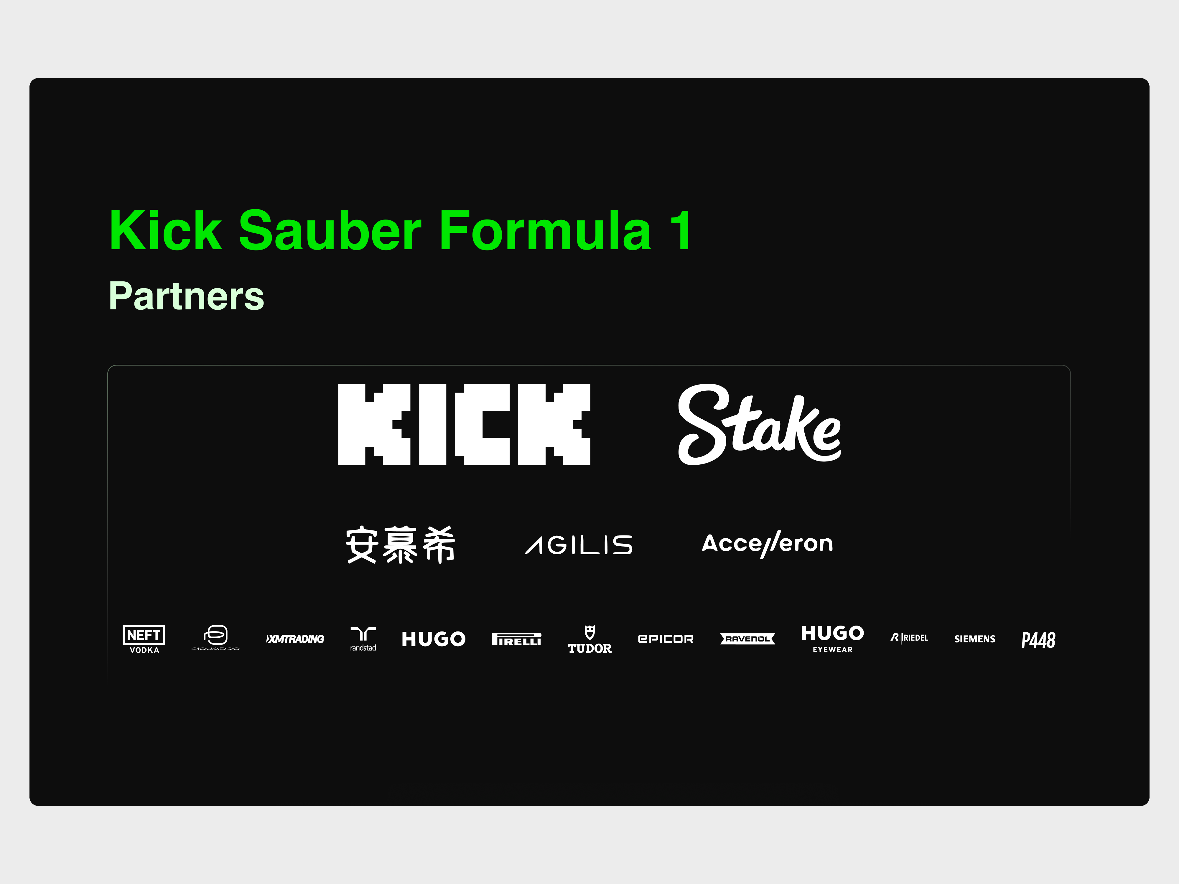 Stake F1 Kick Sauber - Website Design by Tsani Chico Bragi on Dribbble