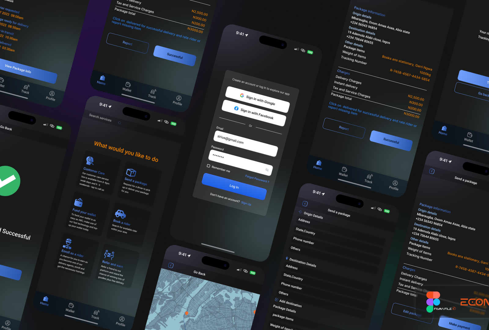🛅 Logistics app UI/UX by econev by Jack Conev on Dribbble