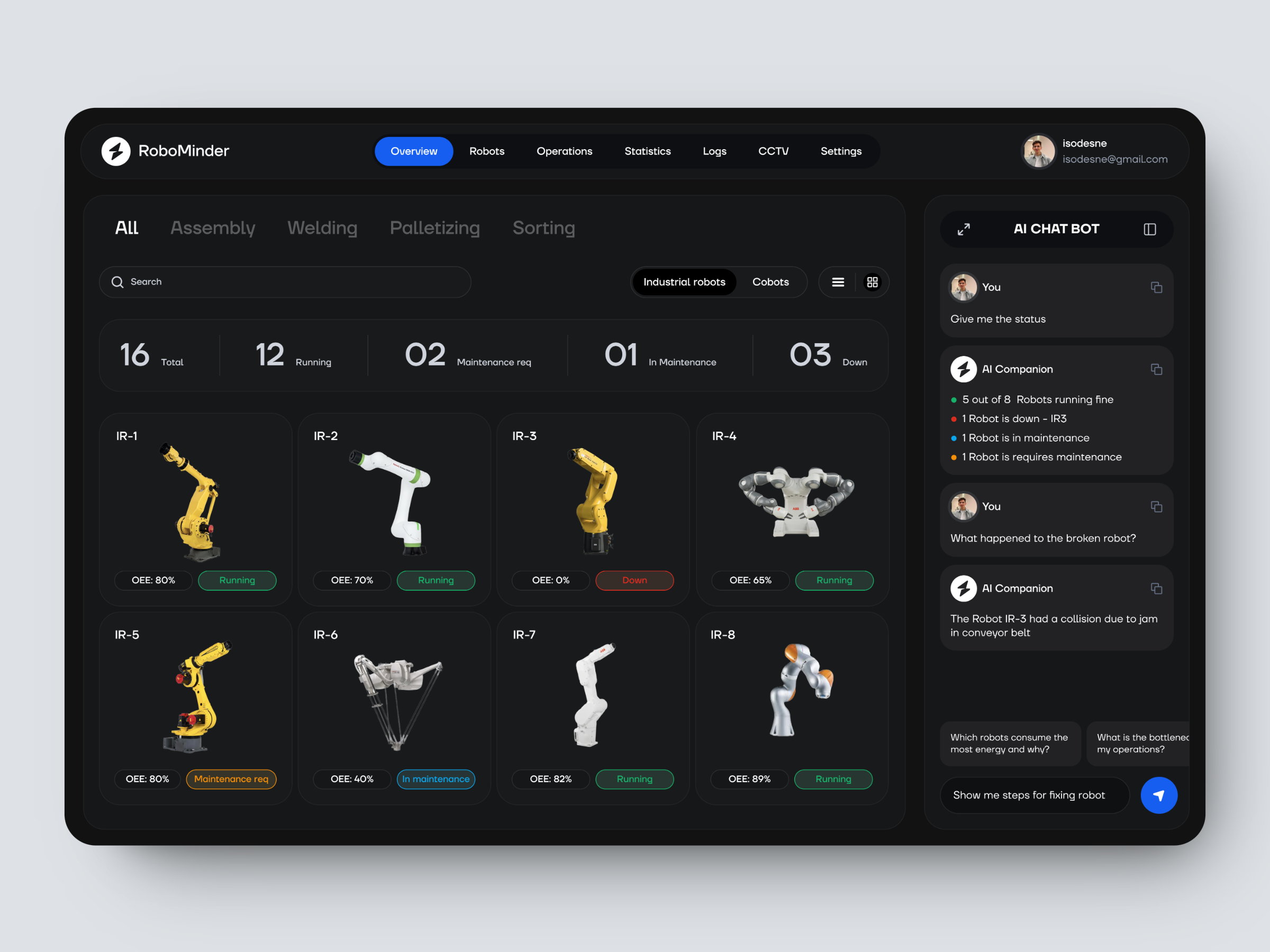 Browse thousands of Robot Dashboard images for design inspiration ...