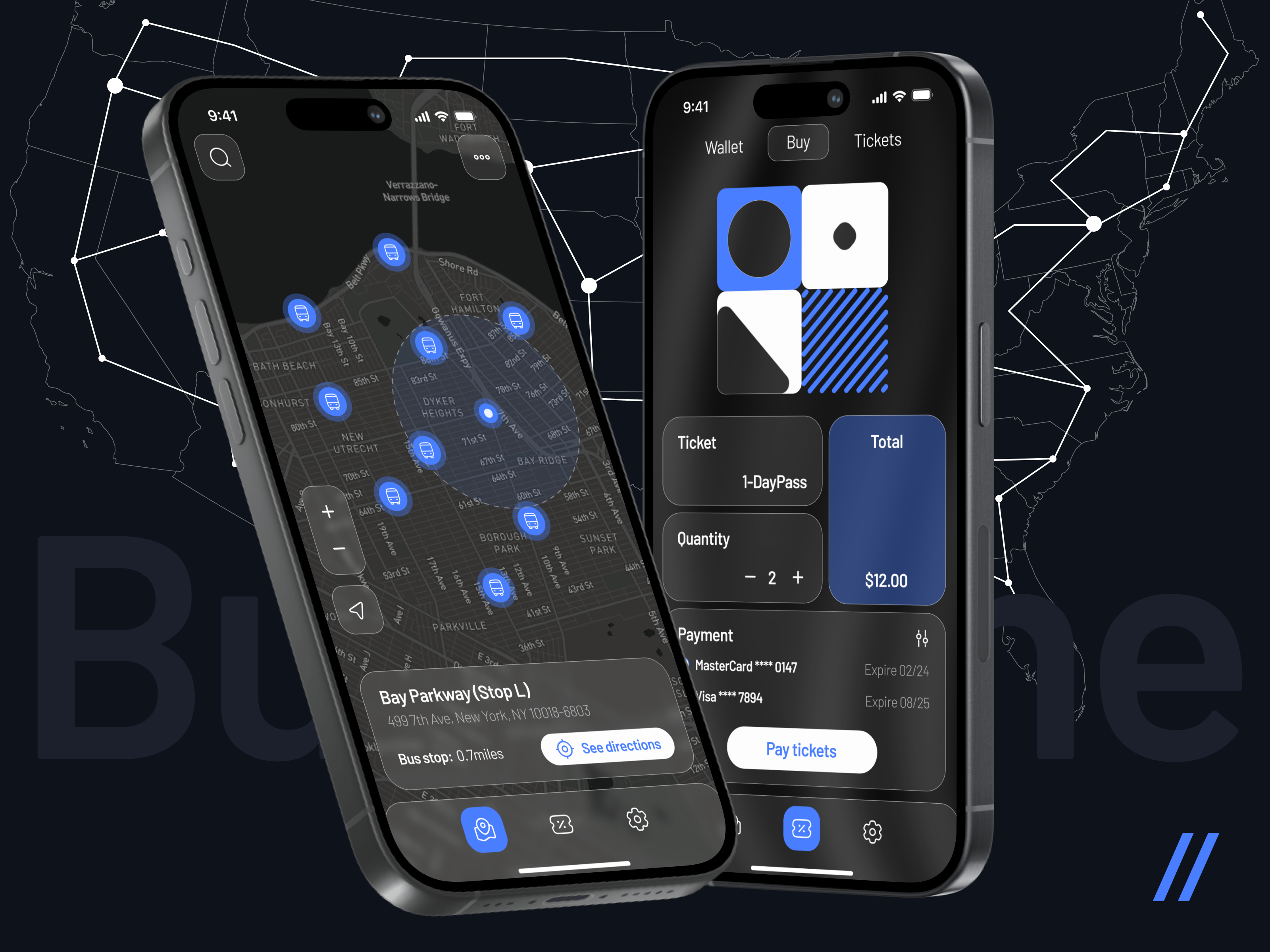 Bus Tracking Mobile iOS App by Kristina Taskaeva for Purrweb UI/UX ...