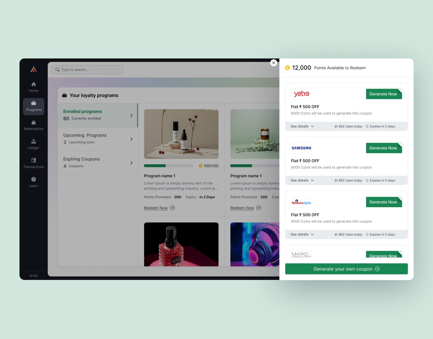 Redeem Points UI by Kaushik Zinzala on Dribbble