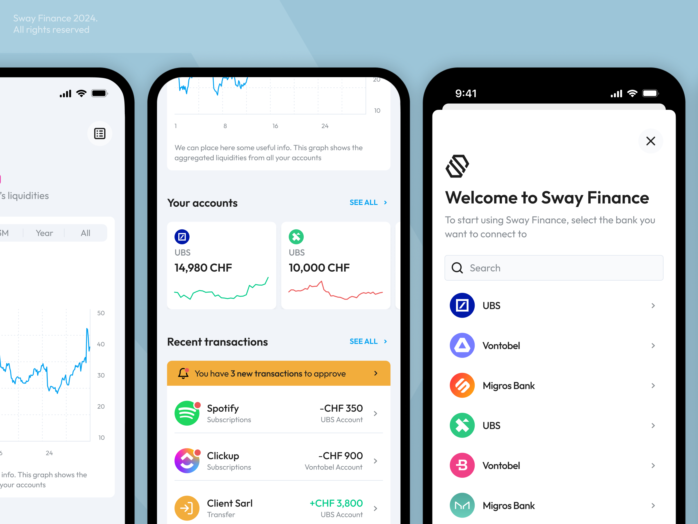 Sway Finance - Mobile Bank App UI UX Design by Phenomenon Product for ...