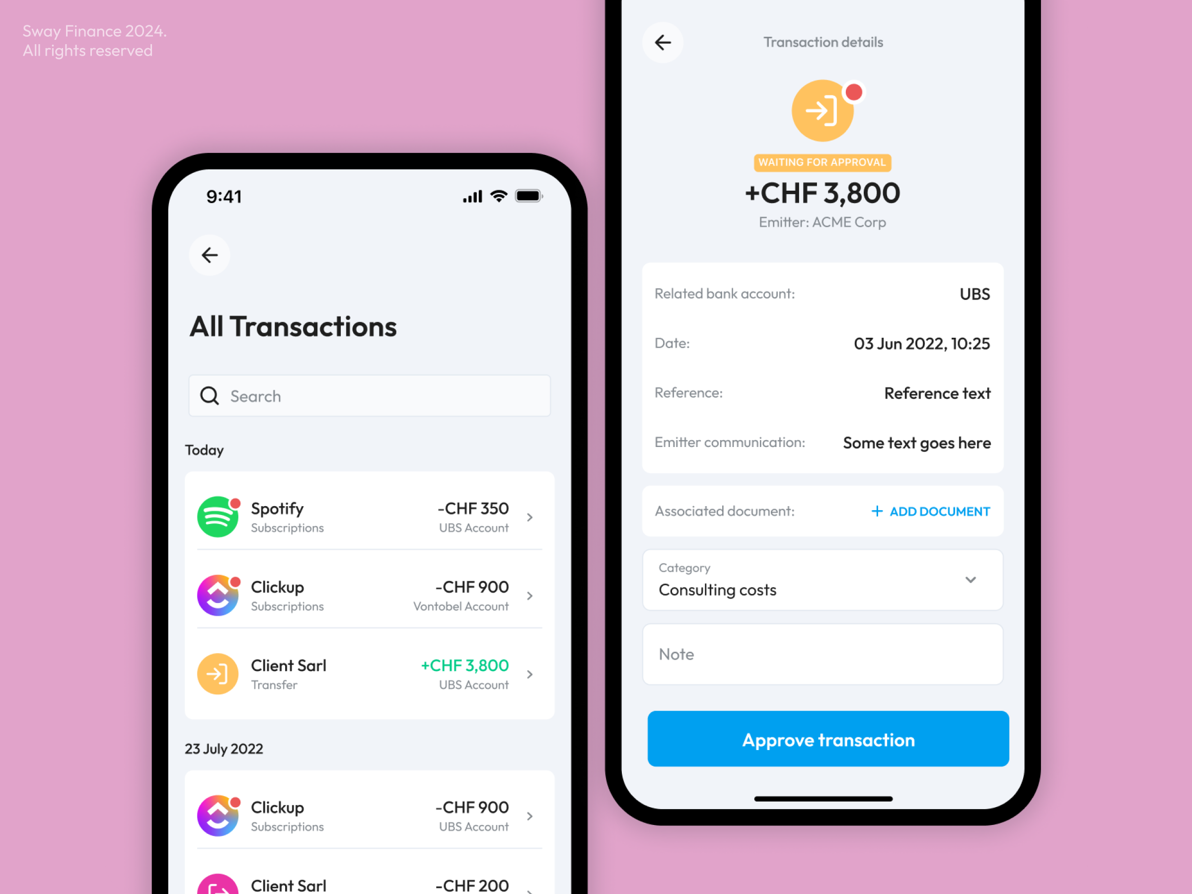 Sway Finance - Mobile Bank App UI UX Design by Phenomenon Product for ...