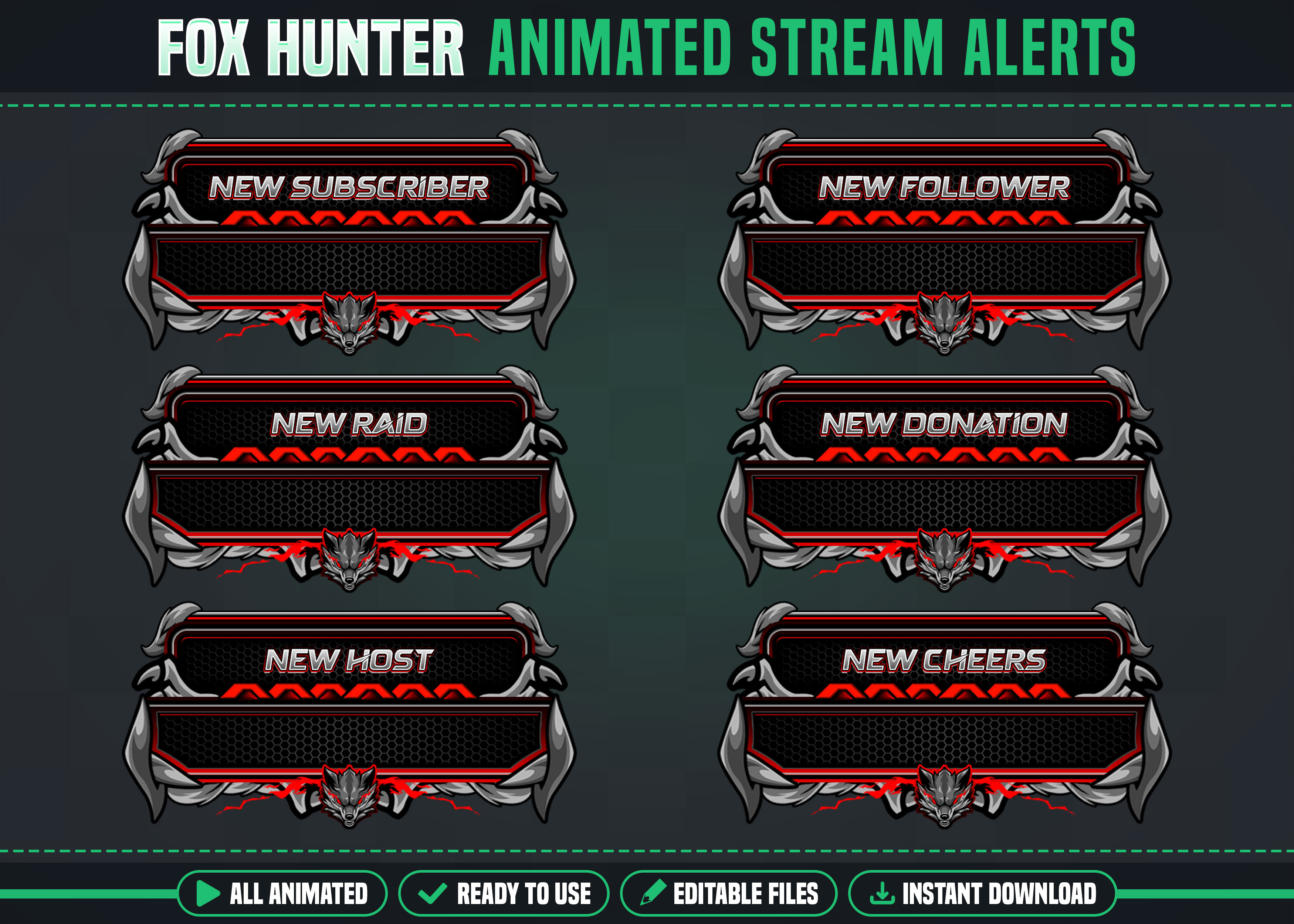 Stream Overlay Fox - Esport Overlay - Stream Overlay by MegastreamGfx ...