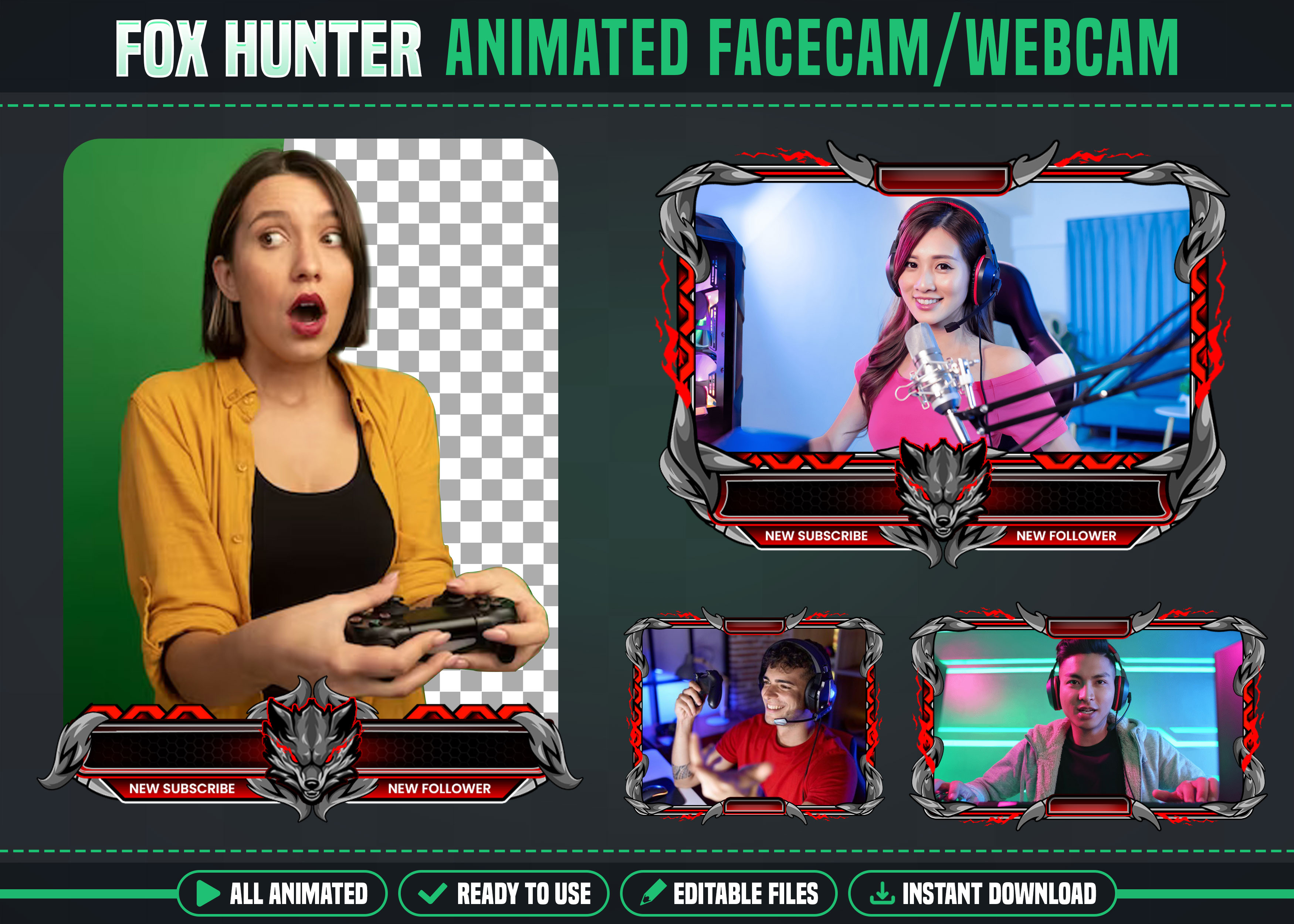 Stream Overlay Fox - Esport Overlay - Stream Overlay by MegastreamGfx ...