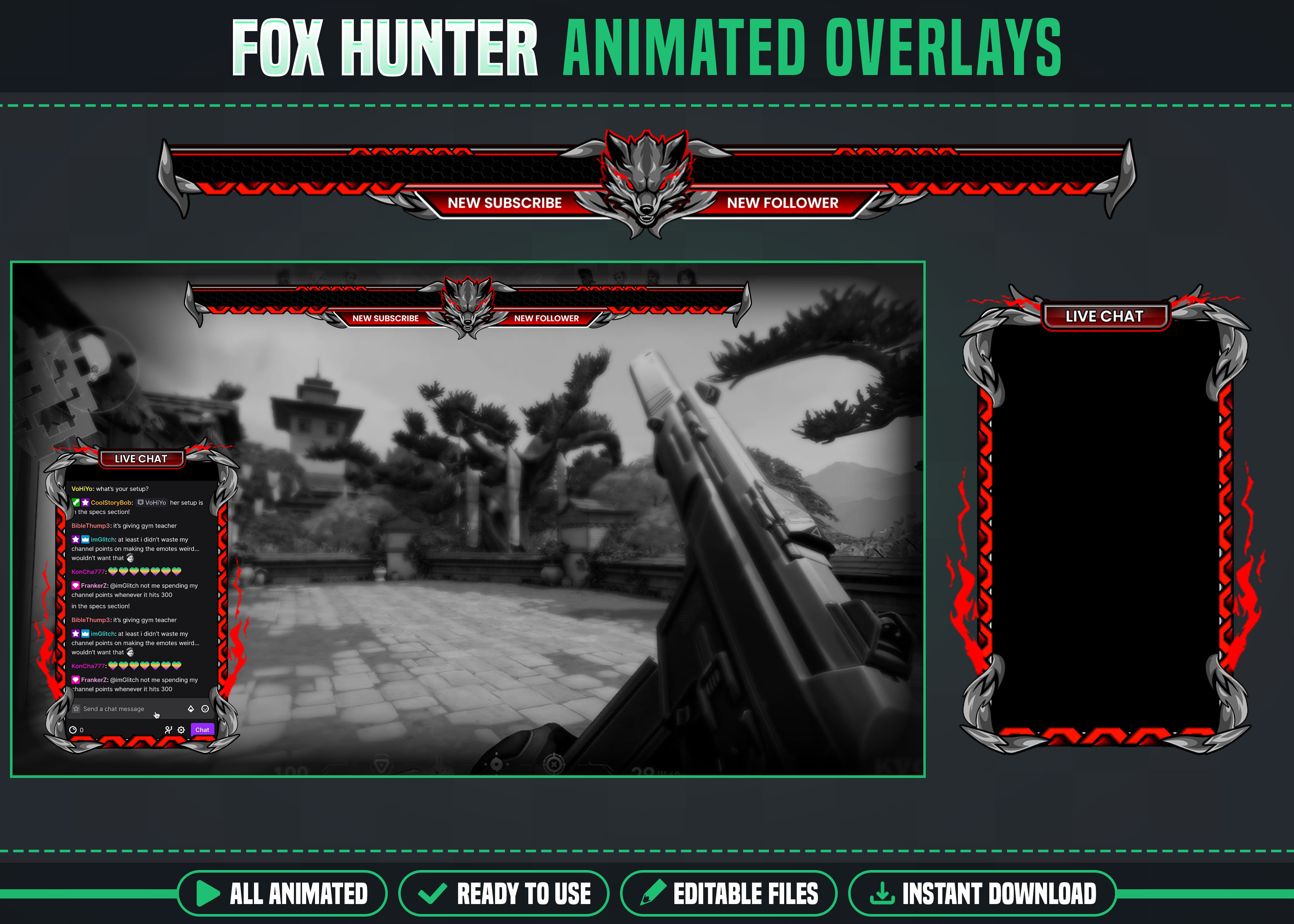 Stream Overlay Fox - Esport Overlay - Stream Overlay by MegastreamGfx ...