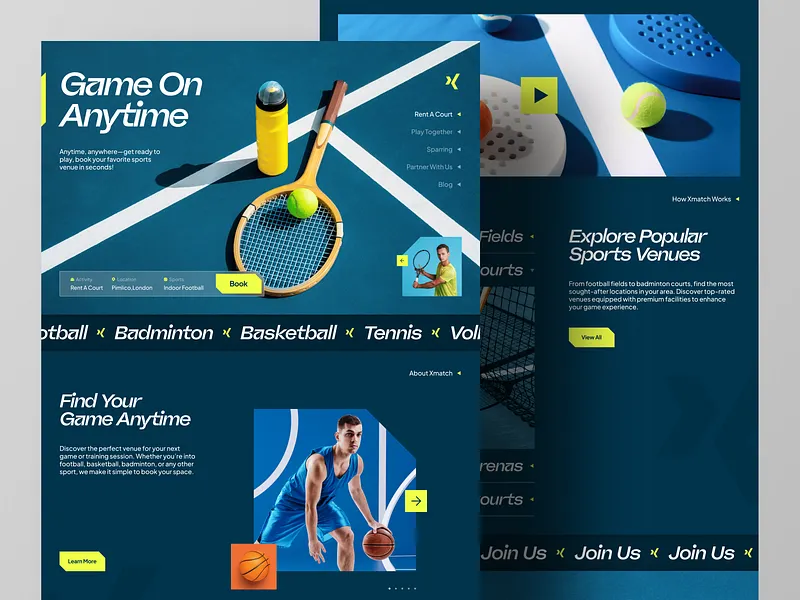 Browse thousands of Sports Website images for design inspiration | Dribbble
