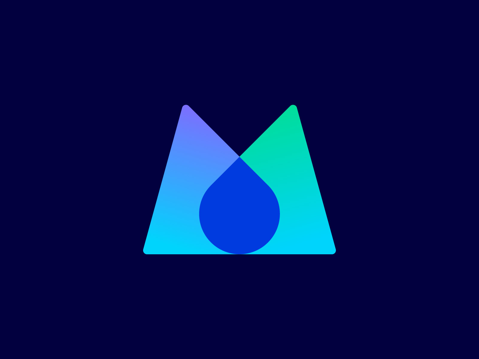 Letter M Drop/water Logo Design. by Khabib 🦅 on Dribbble