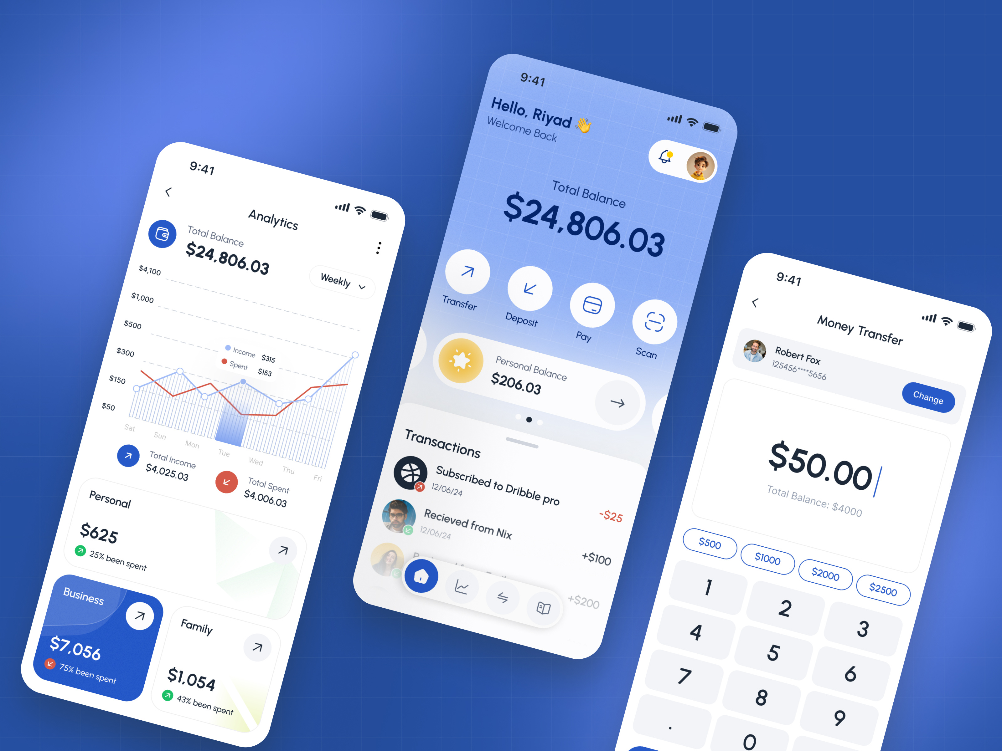 Fintech Mobile App UI Design by Jubaer Riyad on Dribbble