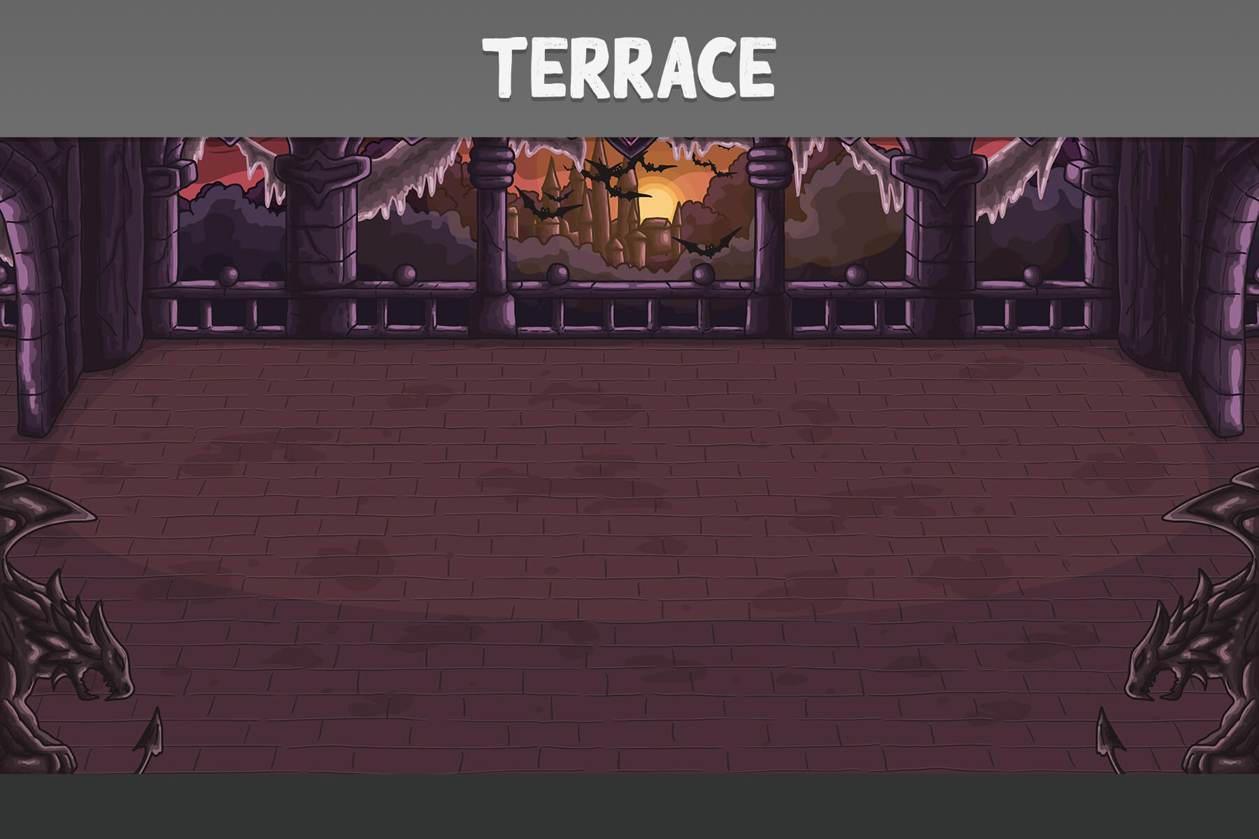 Vampire Horizontal Battle Backgrounds by 2D Game Assets on Dribbble