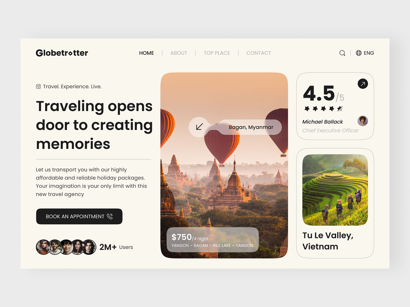 Globetrotter Travel Website UI Design by Ibrahim | Product Designer ...