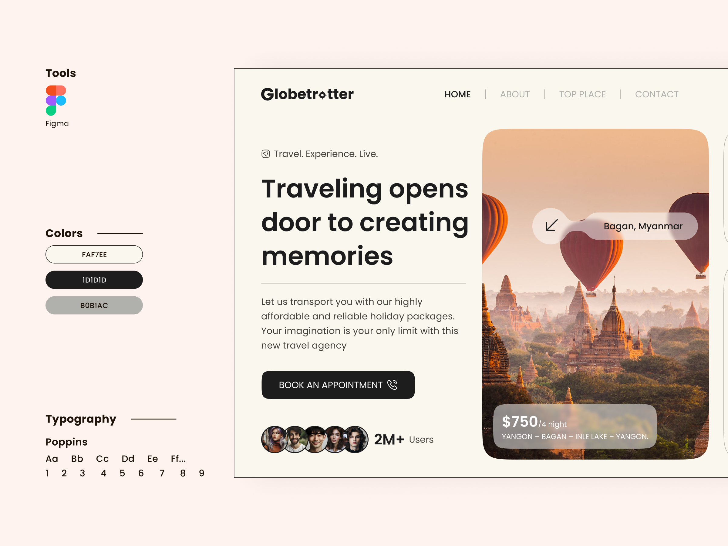 Globetrotter Travel Website UI Design by Ibrahim | Product Designer ...