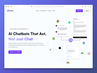AI Chatbot Website by Breeje Anadkat on Dribbble