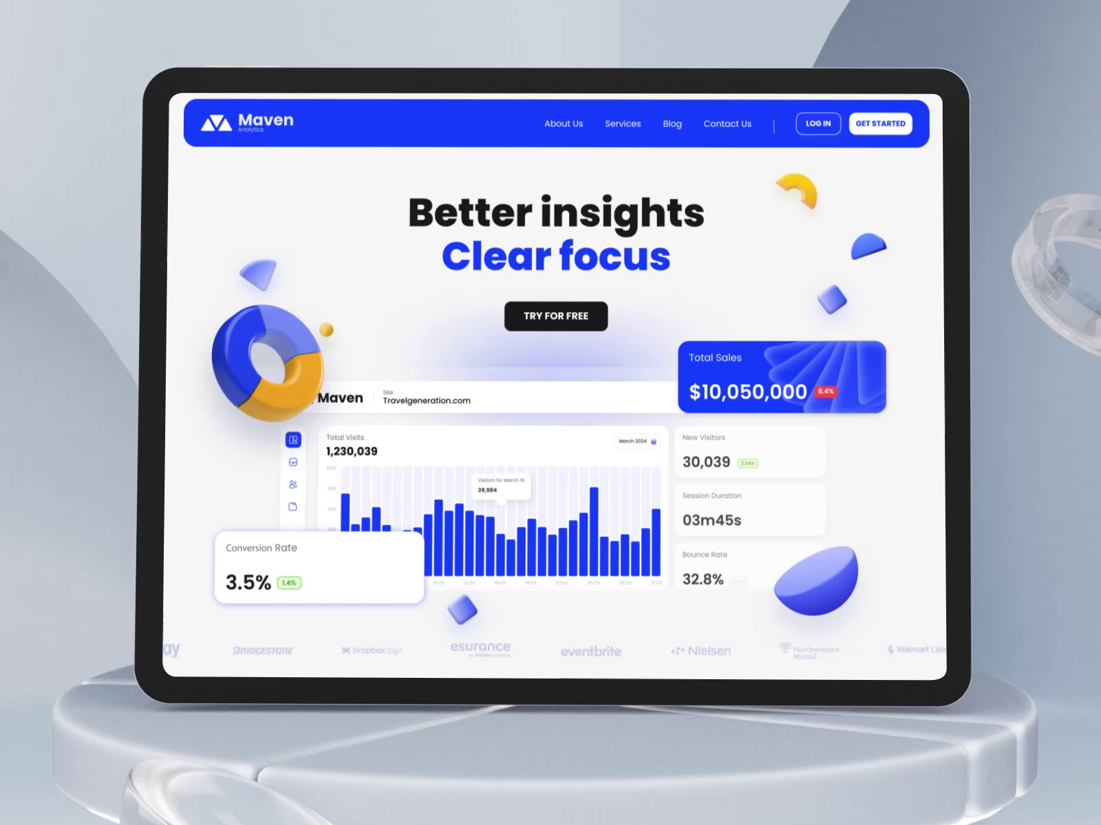 Maven — Marketing Landing Page Design by Sigma Software Design on Dribbble