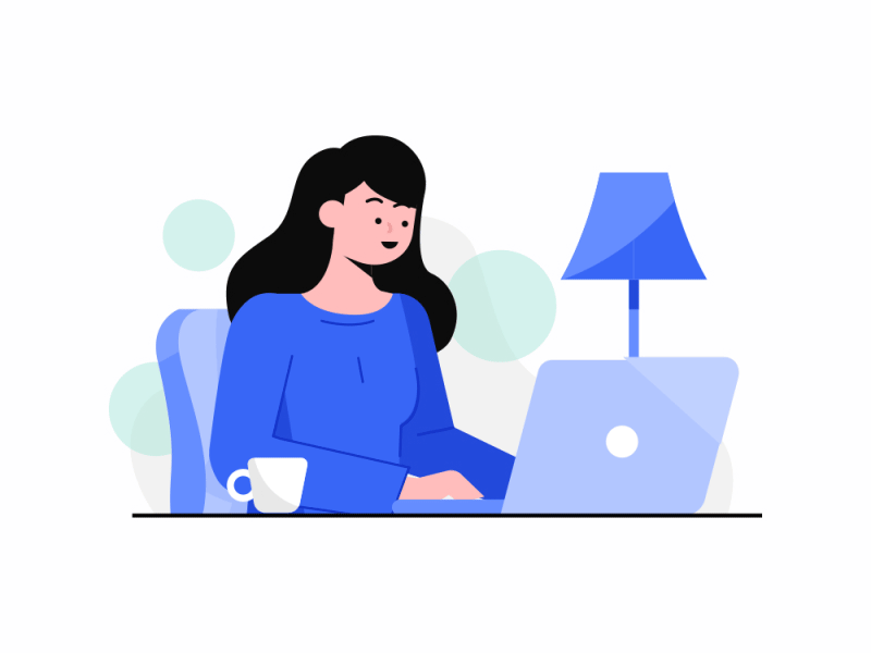 Remote Work Animation by Manju on Dribbble