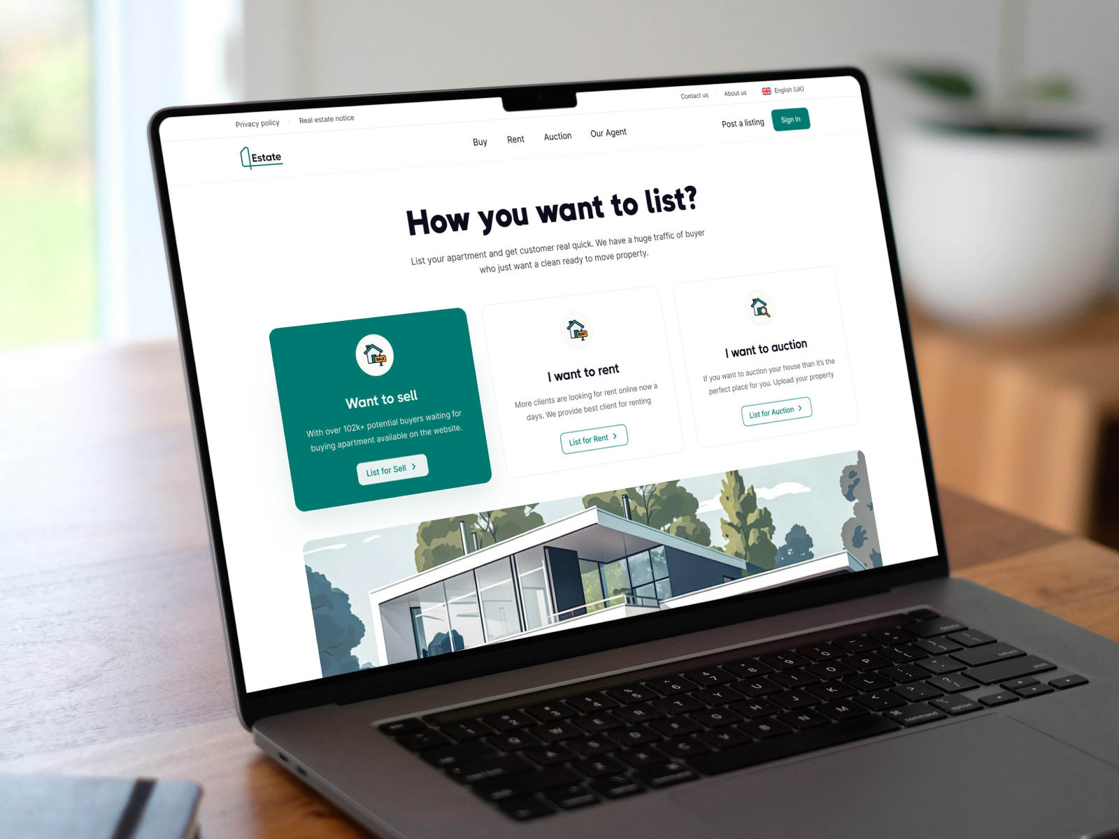 Estate - List Your Property Page Design by Sourov Haldar for Maqaw ...