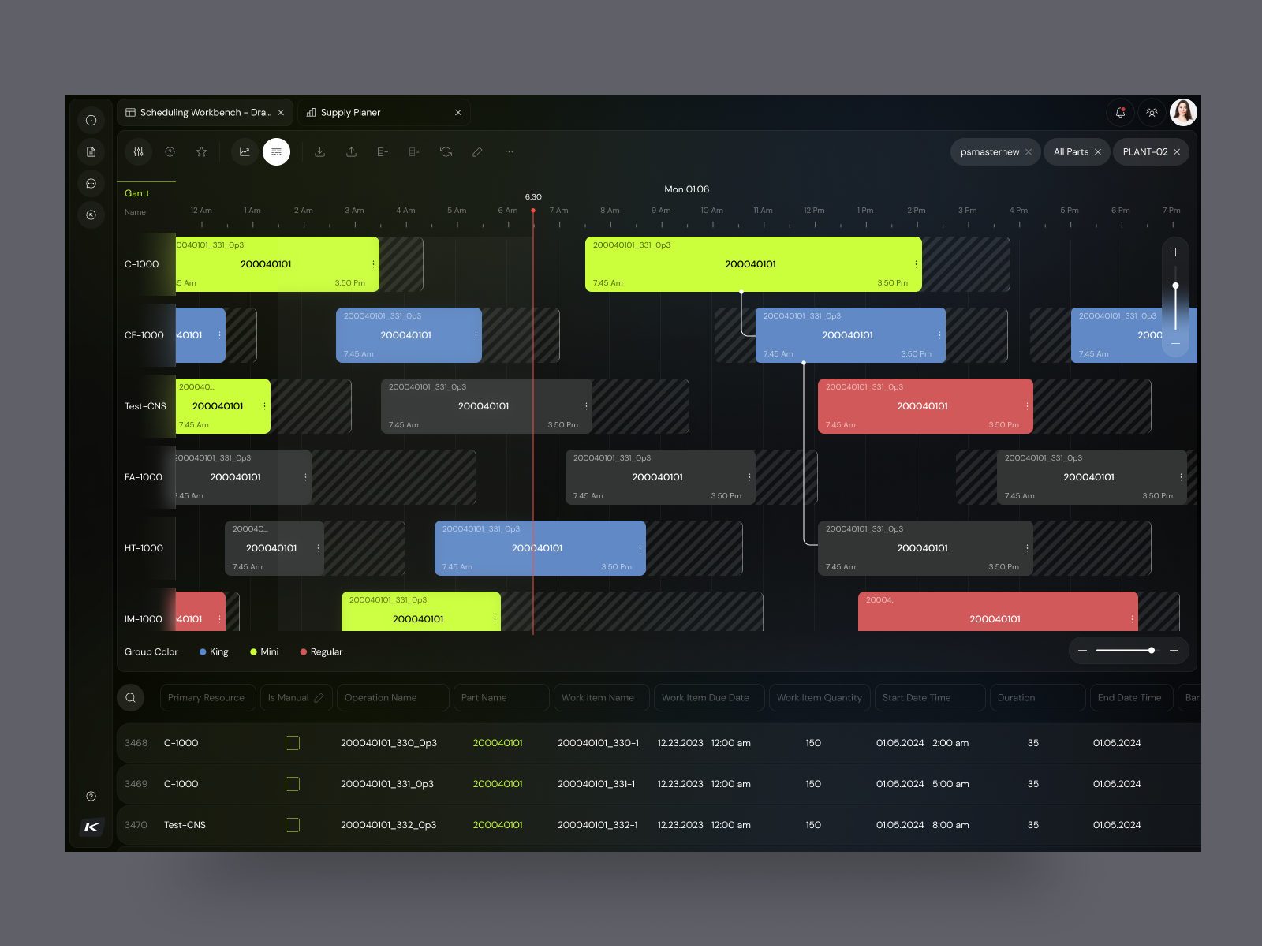 Kinaxis - Scheduling Web App Dashboard by RonDesignLab ⭐️ on Dribbble