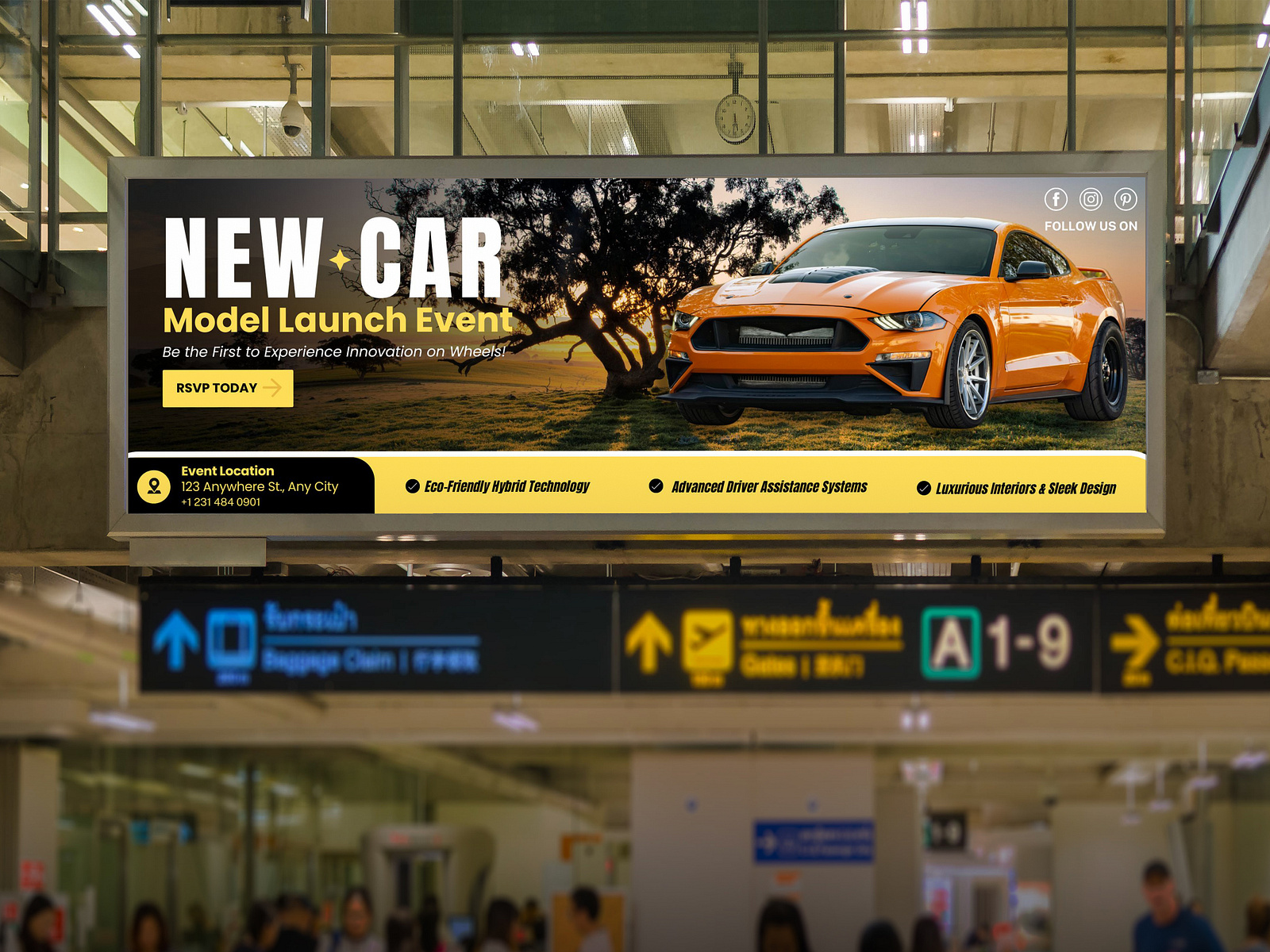 Billboard Design for Car Launch Event by UIUX on Dribbble