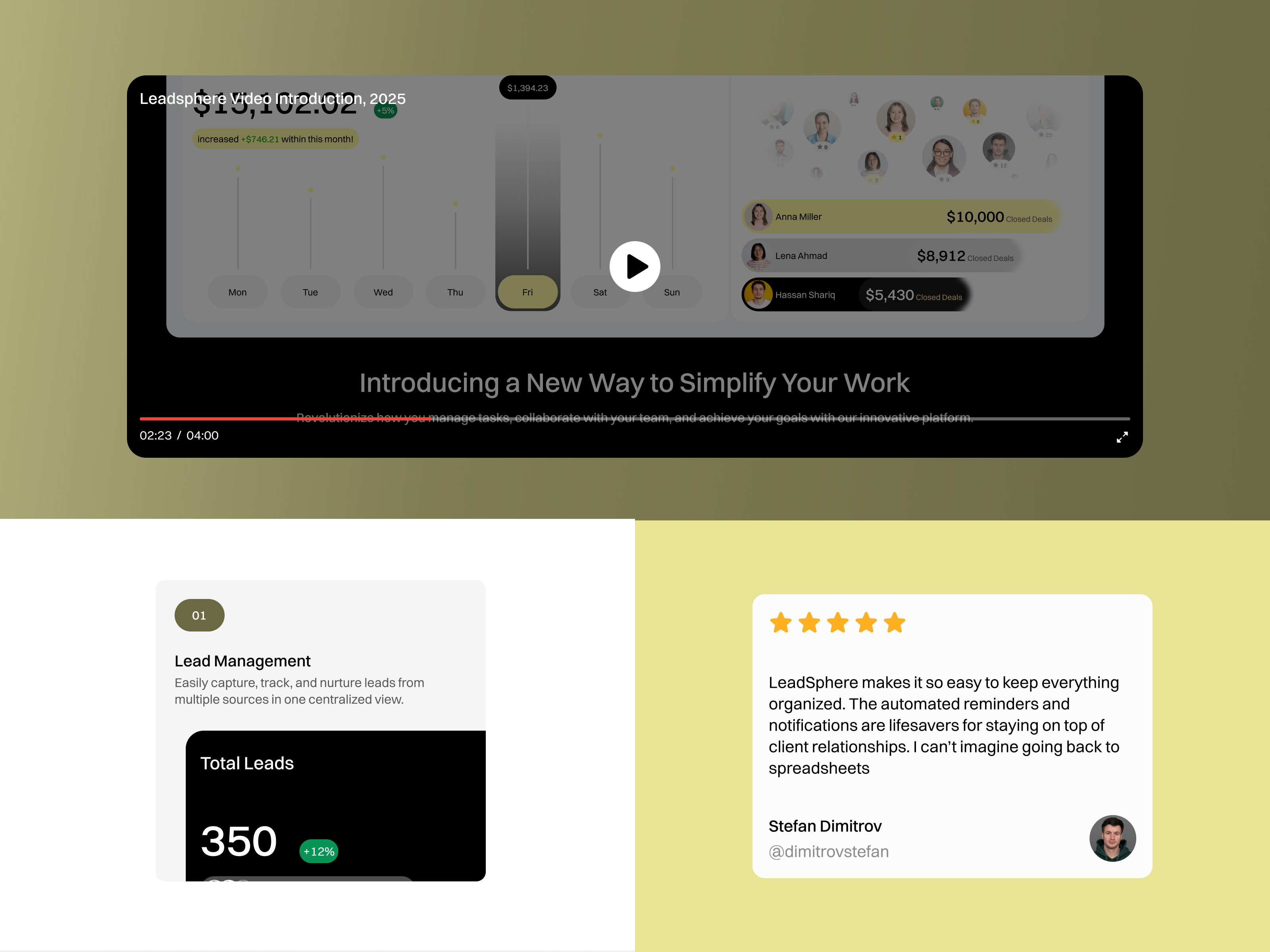 LeadSphere - SaaS CRM Landing Page by Ryan Indra for dpopstudio on Dribbble