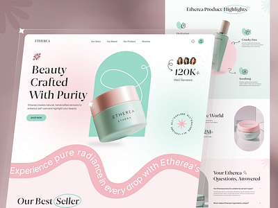 ETHEREA- E-commerce Landing Page for Cosmetics & Beauty Products by Design Monks - UX UI | Web ...