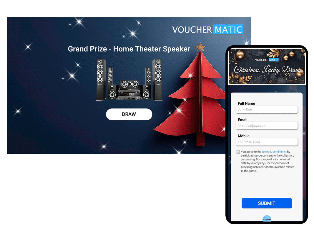 Lucky Draw Campaign by Vouchermatic on Dribbble